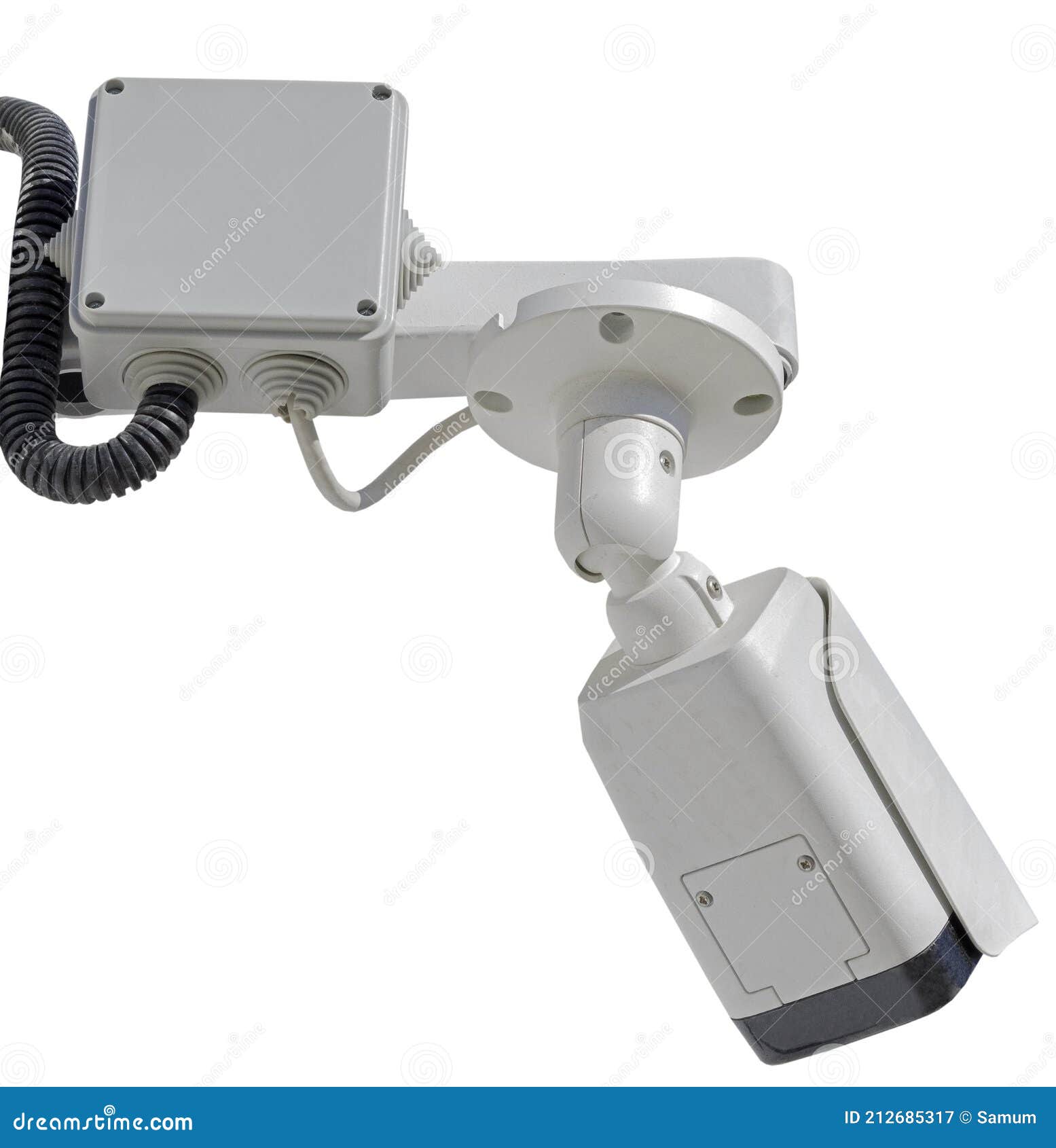 Spherical Security Camera on White Stock Image - Image of isolated ...