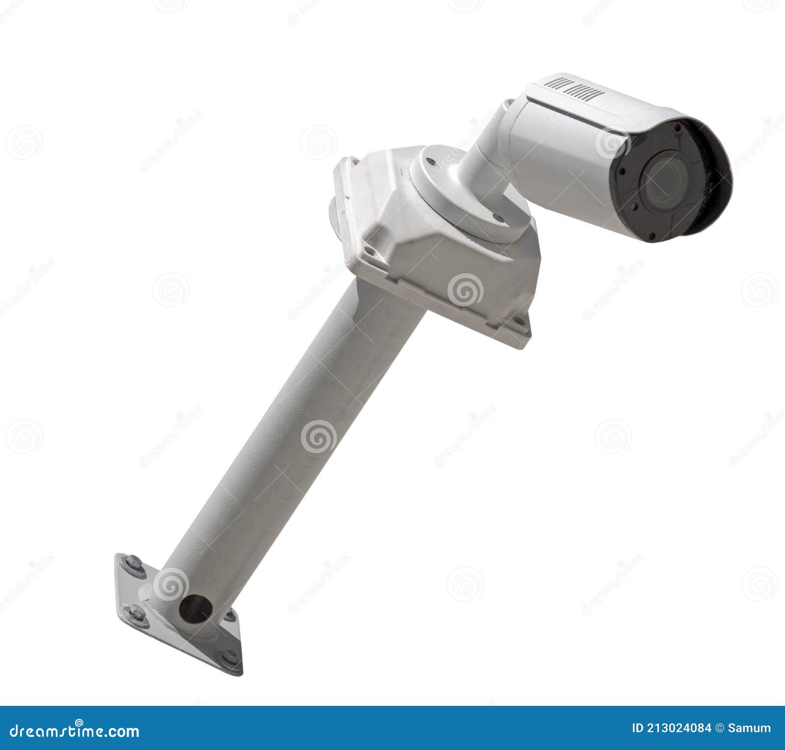 Spherical Security Camera on White Stock Photo - Image of camera ...