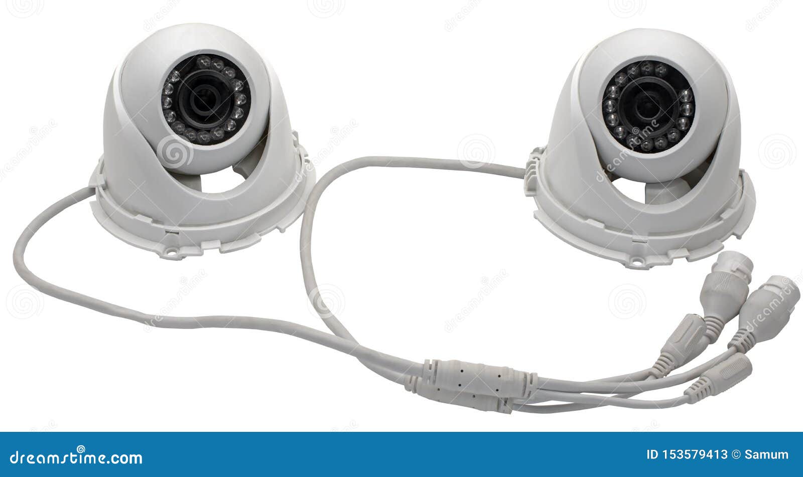 Spherical security cameras stock image. Image of security - 153579413