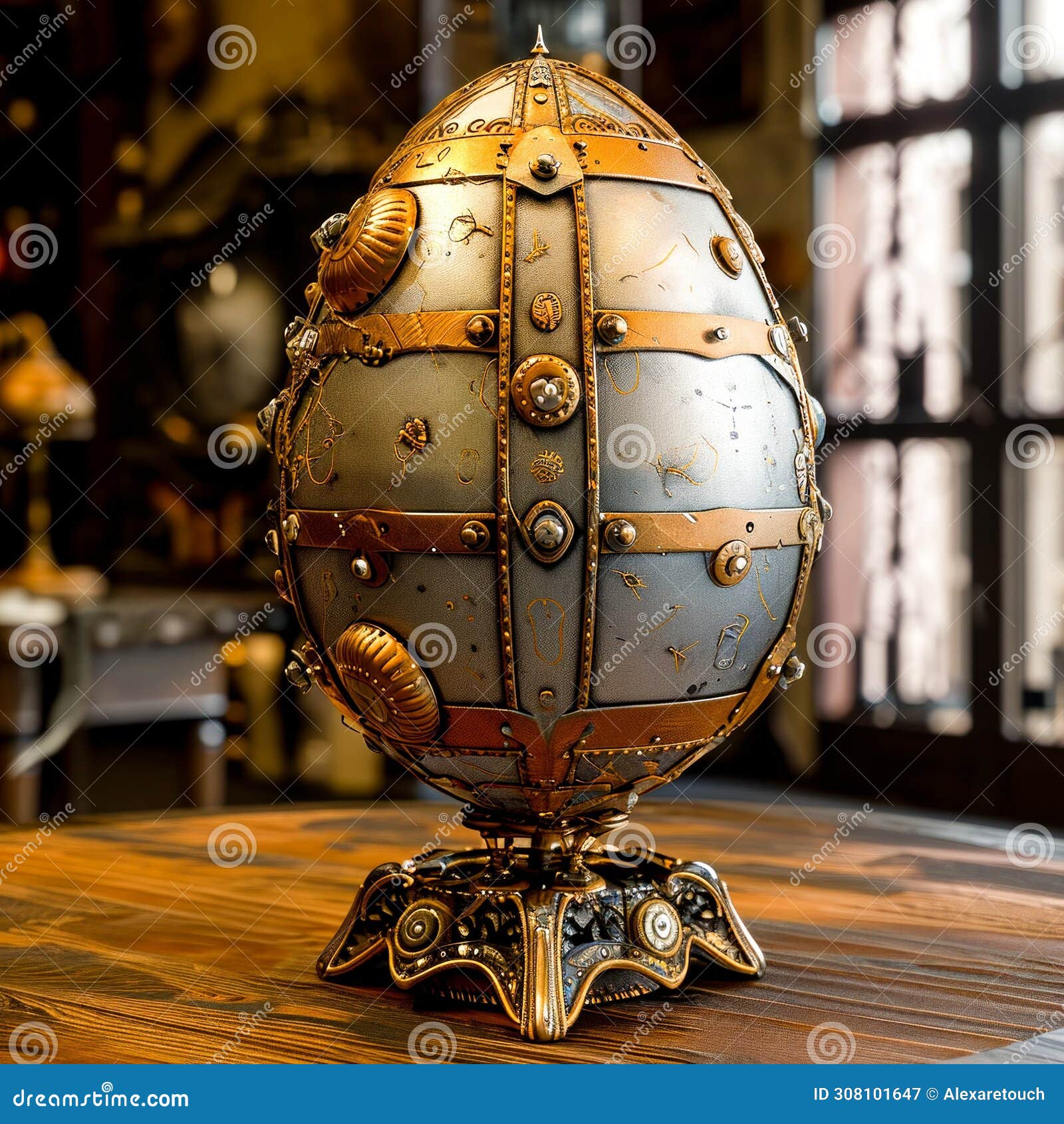 Spherical Steampunk Device stock image. Image of technology - 308101647