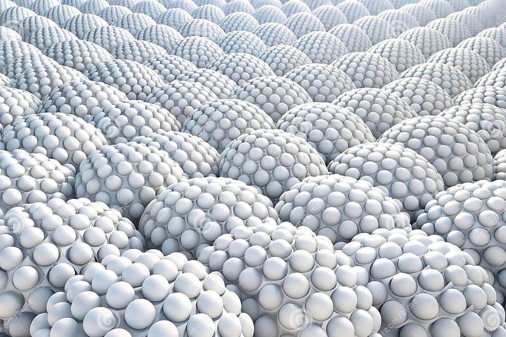 Spherical Structures Organic Patterns White Surface Geometric Design ...