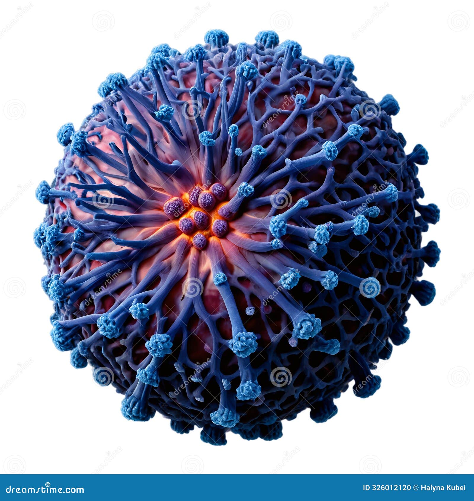 Spherical Virus on the Alpha Transparent Background Stock Photo ...