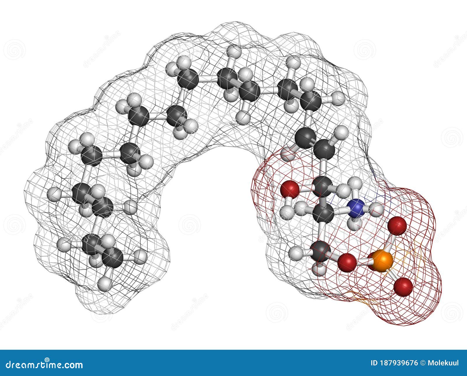 Sphingosine-1-phosphate Or S1P Signaling Molecule. Skeletal Formula ...