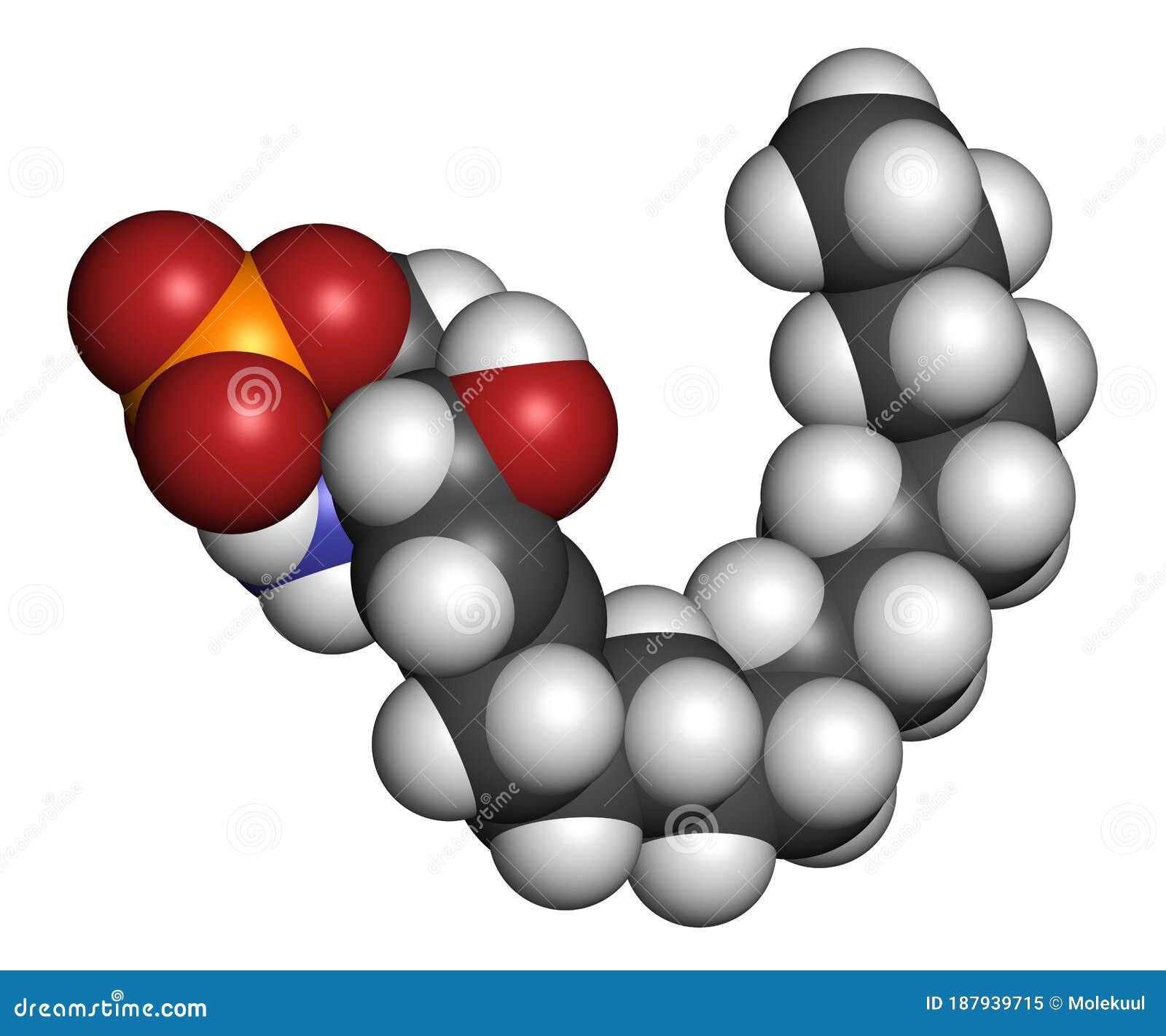 Sphingosine-1-phosphate Or S1P Signaling Molecule. Skeletal Formula ...