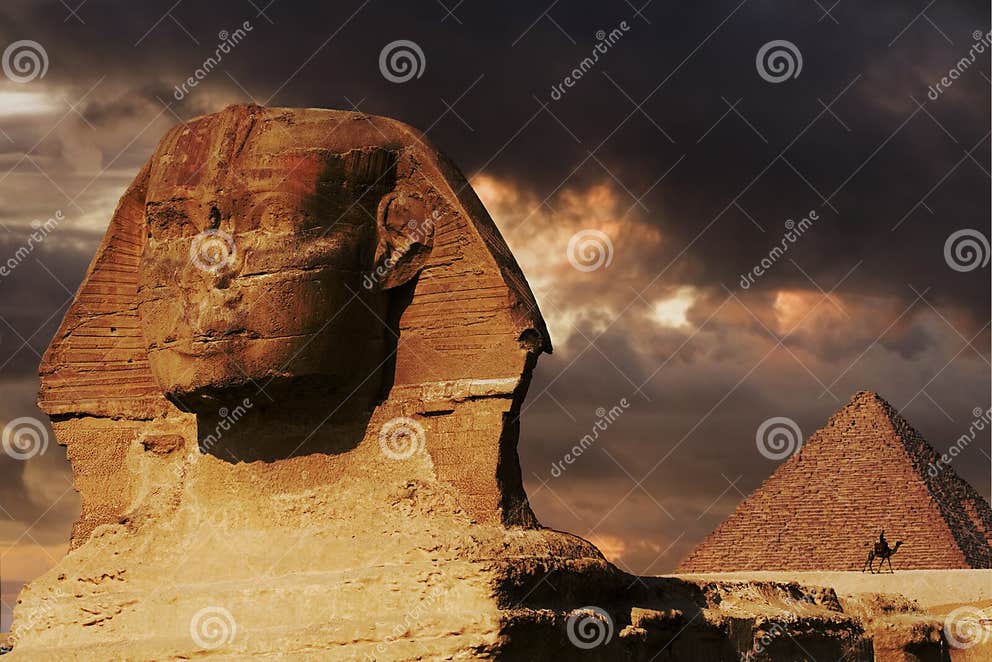 Sphinx stock photo. Image of pyramid, landmark, giza, sphinx - 3171362