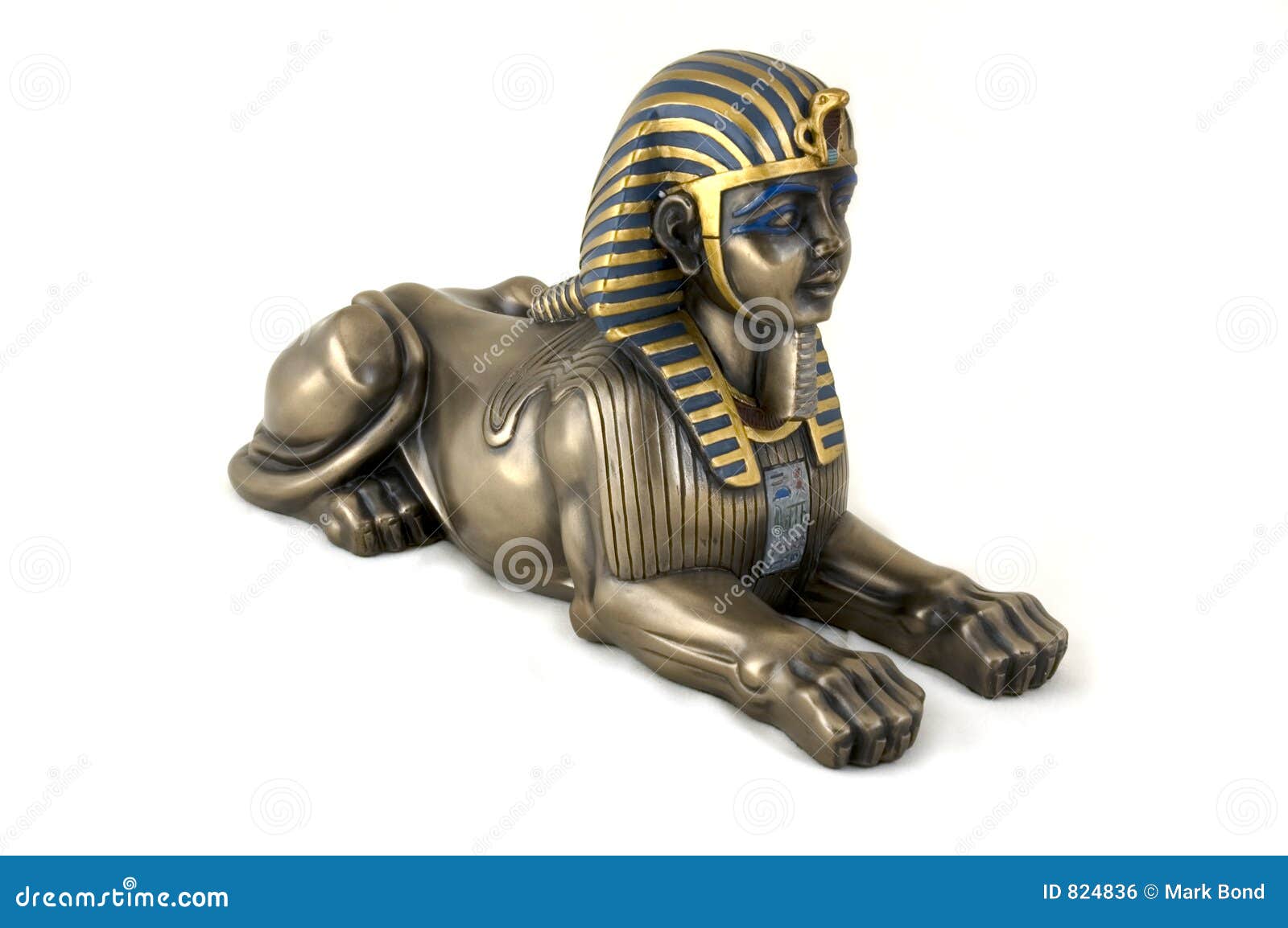 Sphinx stock photo. Image of white, metal, isolate, statue - 824836