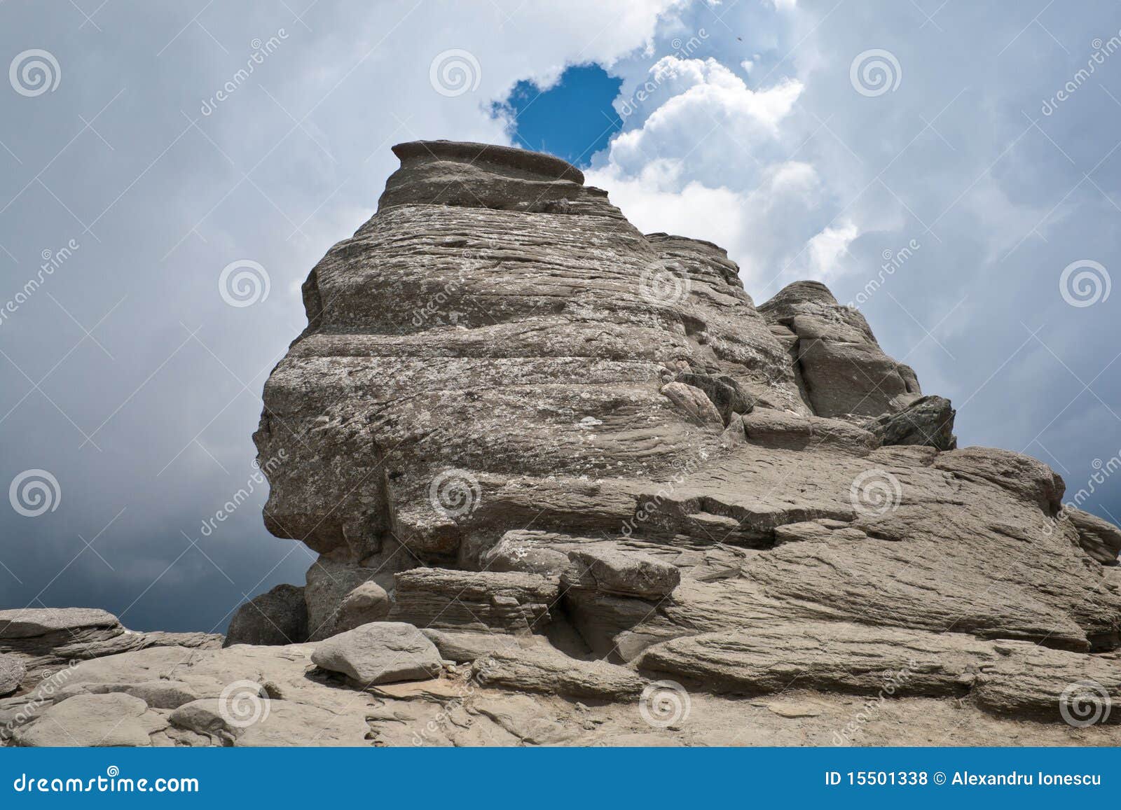 The Sphinx from Bucegi Mountains Stock Photo - Image of carpathians ...
