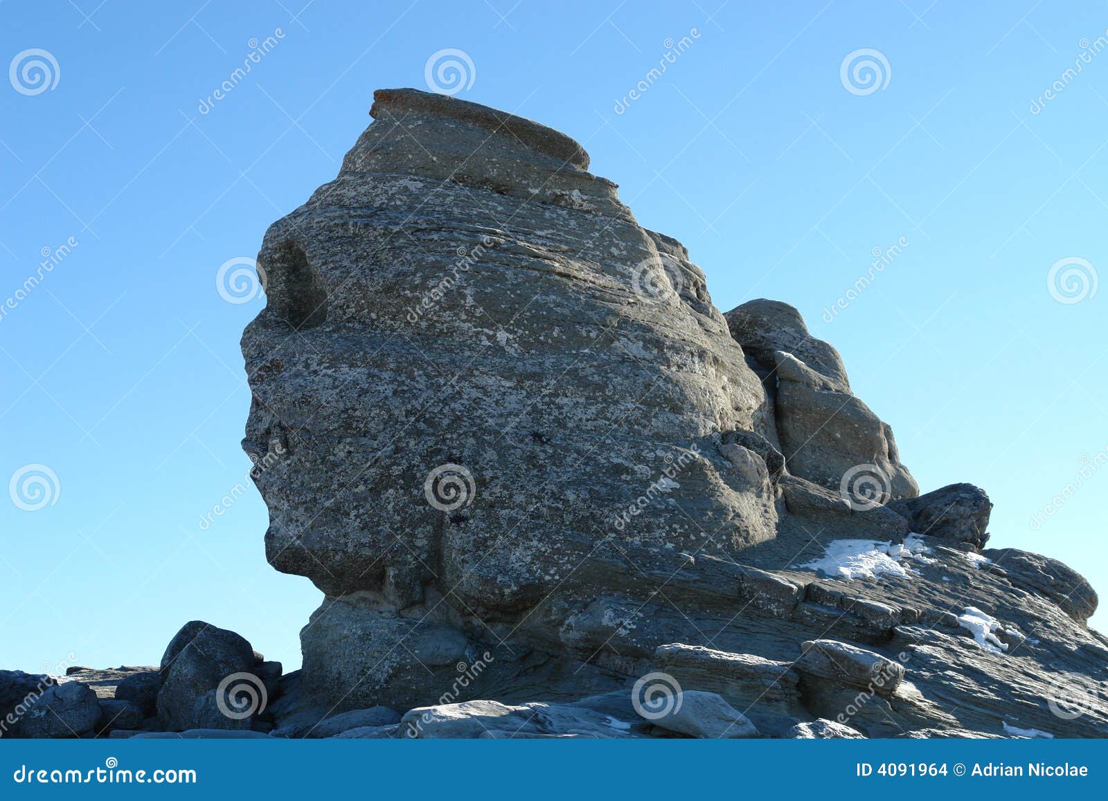 The Sphinx on the Bucegi Mountains Stock Photo - Image of abstract ...