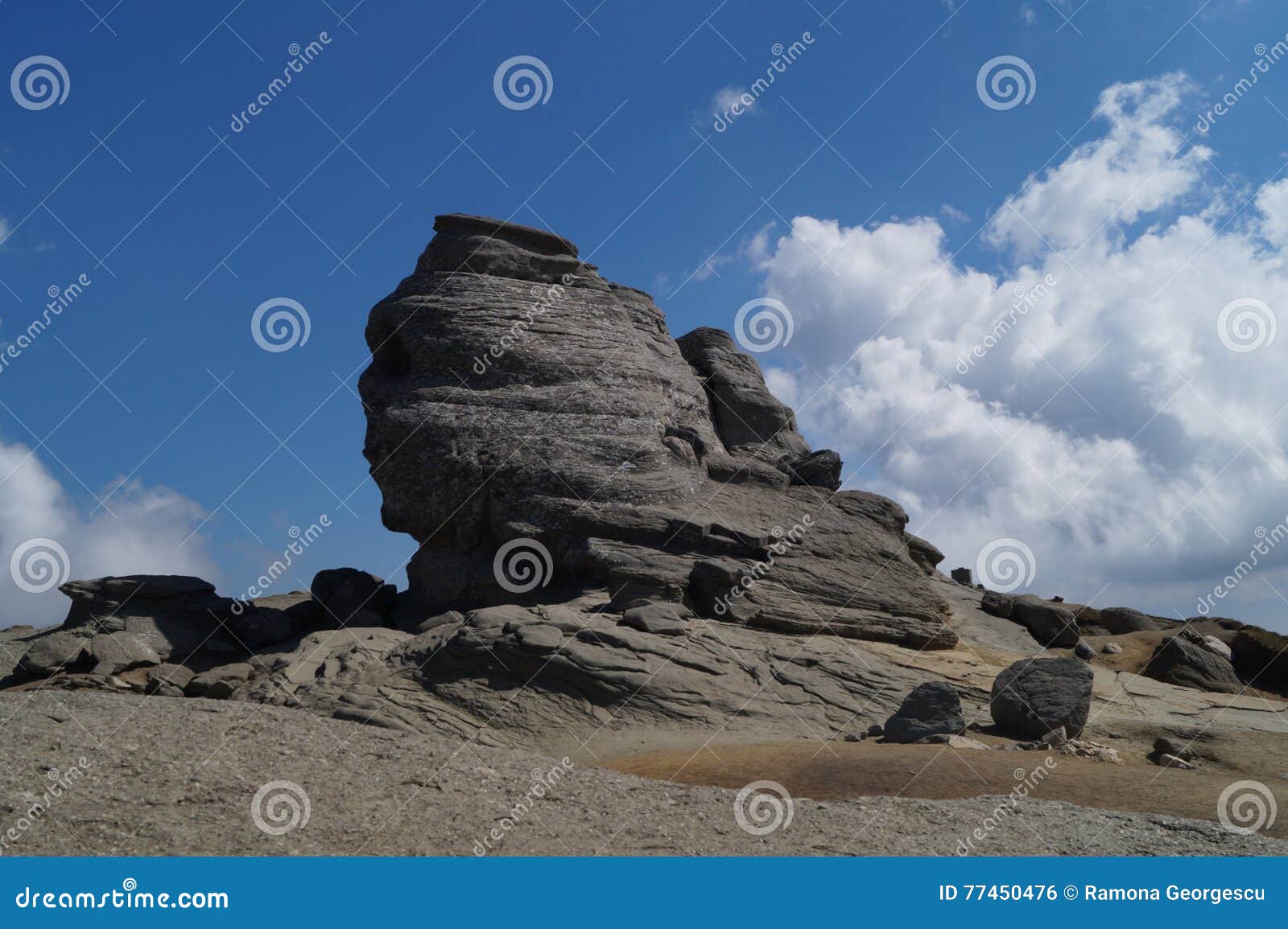 Sphinx of Bucegi, Romania stock photo. Image of bucegi - 77450476