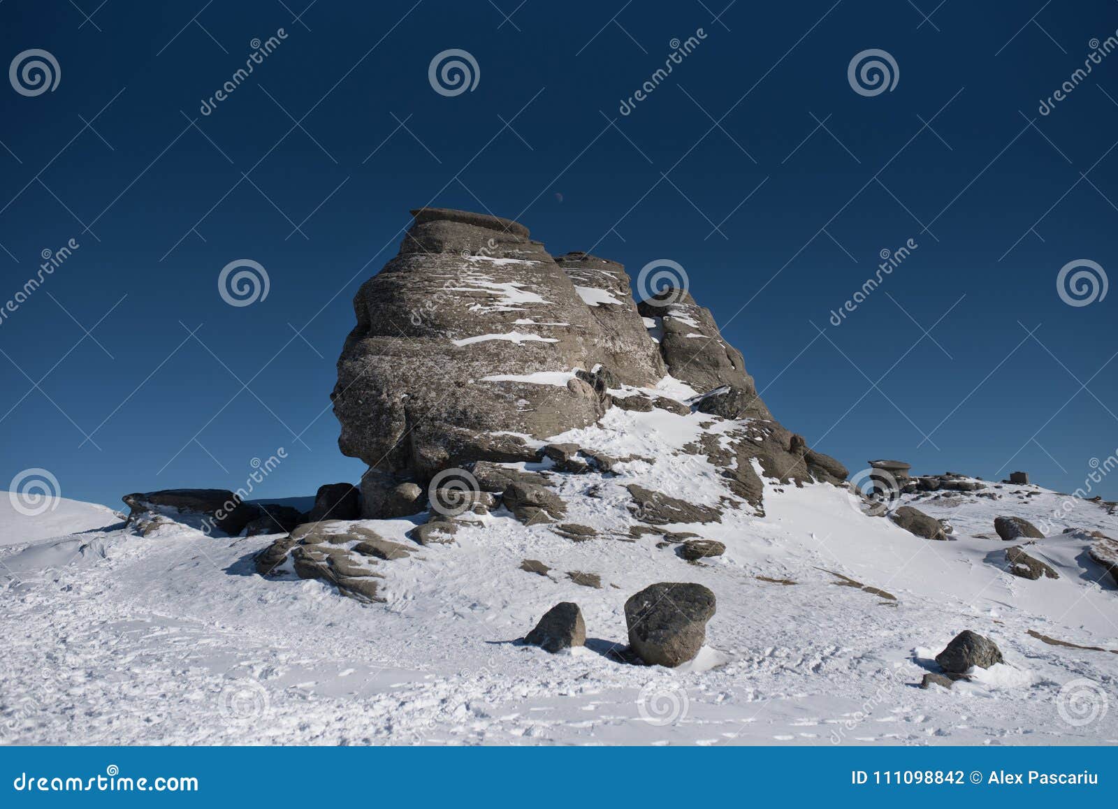 The Sphinx from Bucegi Romania Stock Photo - Image of brasov, geologic ...