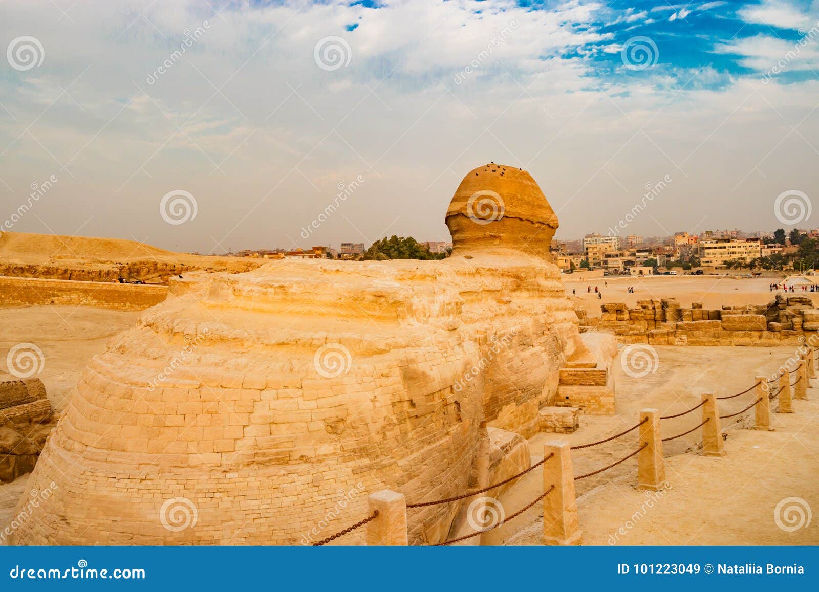 The sphinx in Cairo, Egypt stock image. Image of face - 101223049