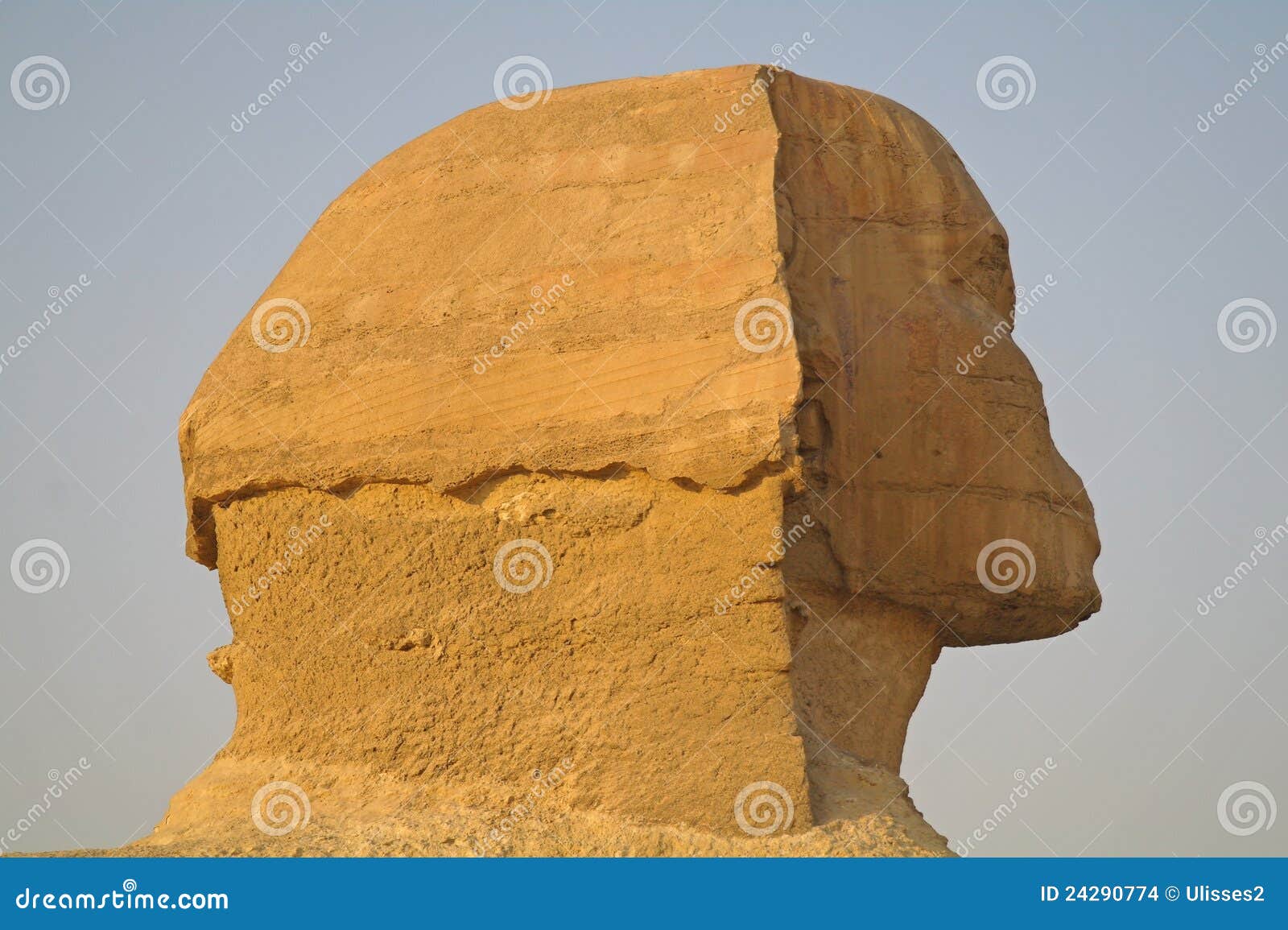 Majestic Sphinx Under Starry Night Sky With Full Moon And Ancient ...