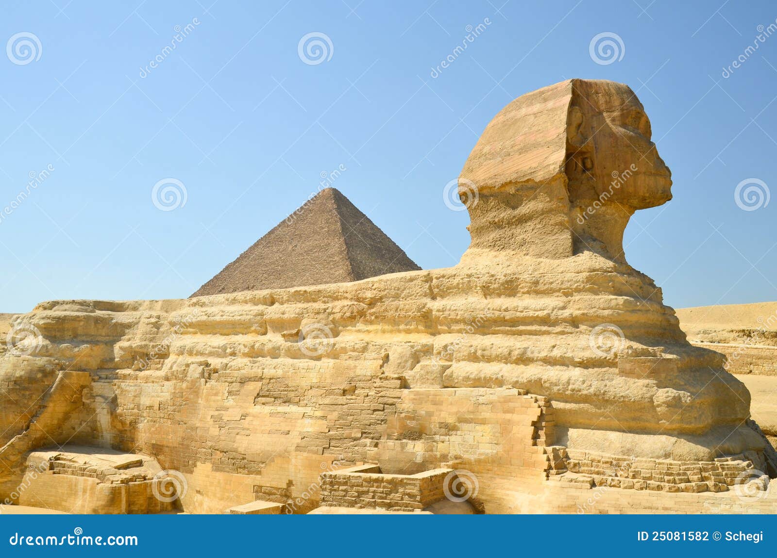 Sphinx in Egypt stock photo. Image of cairo, culture - 25081582
