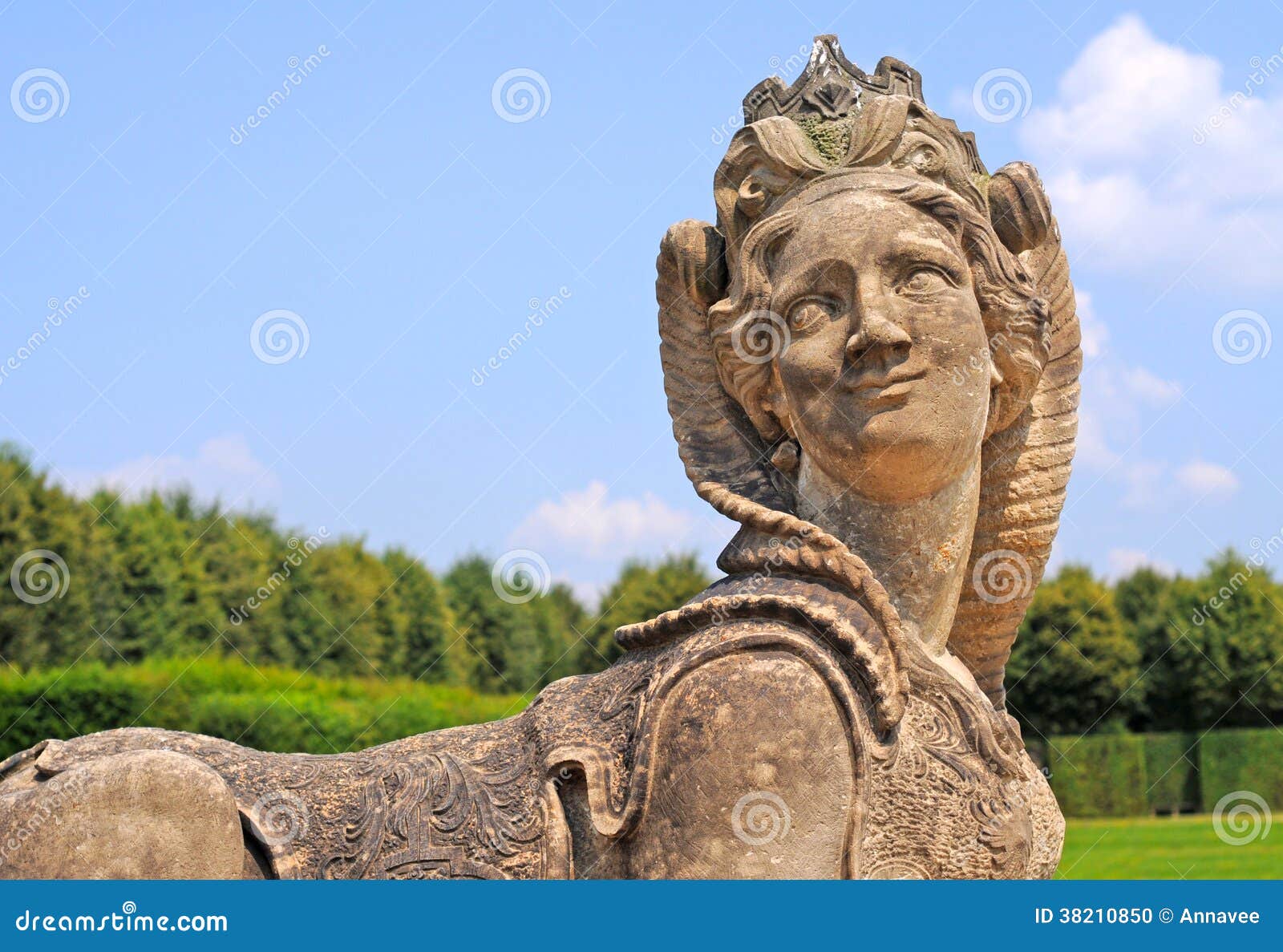 Sphinx, germany stock photo. Image of green, saxony, blue - 38210850
