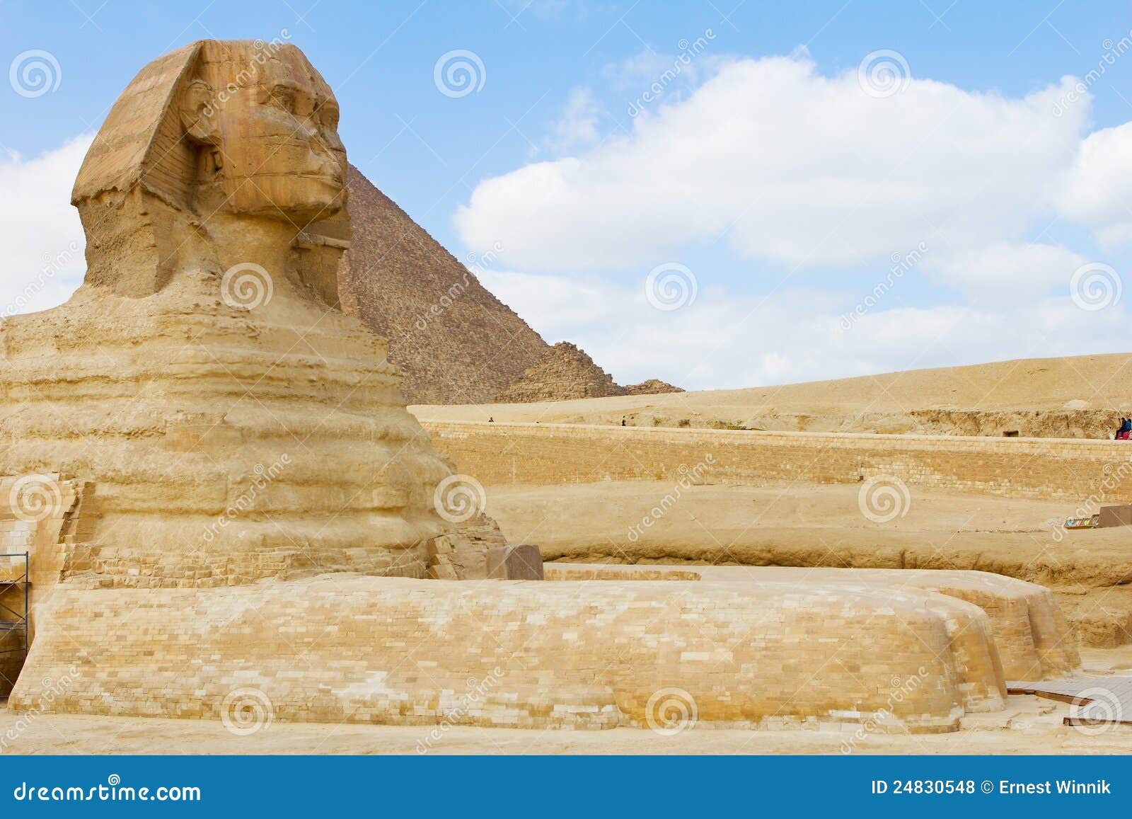 Sphinx in Giza stock photo. Image of monument, mountain - 24830548