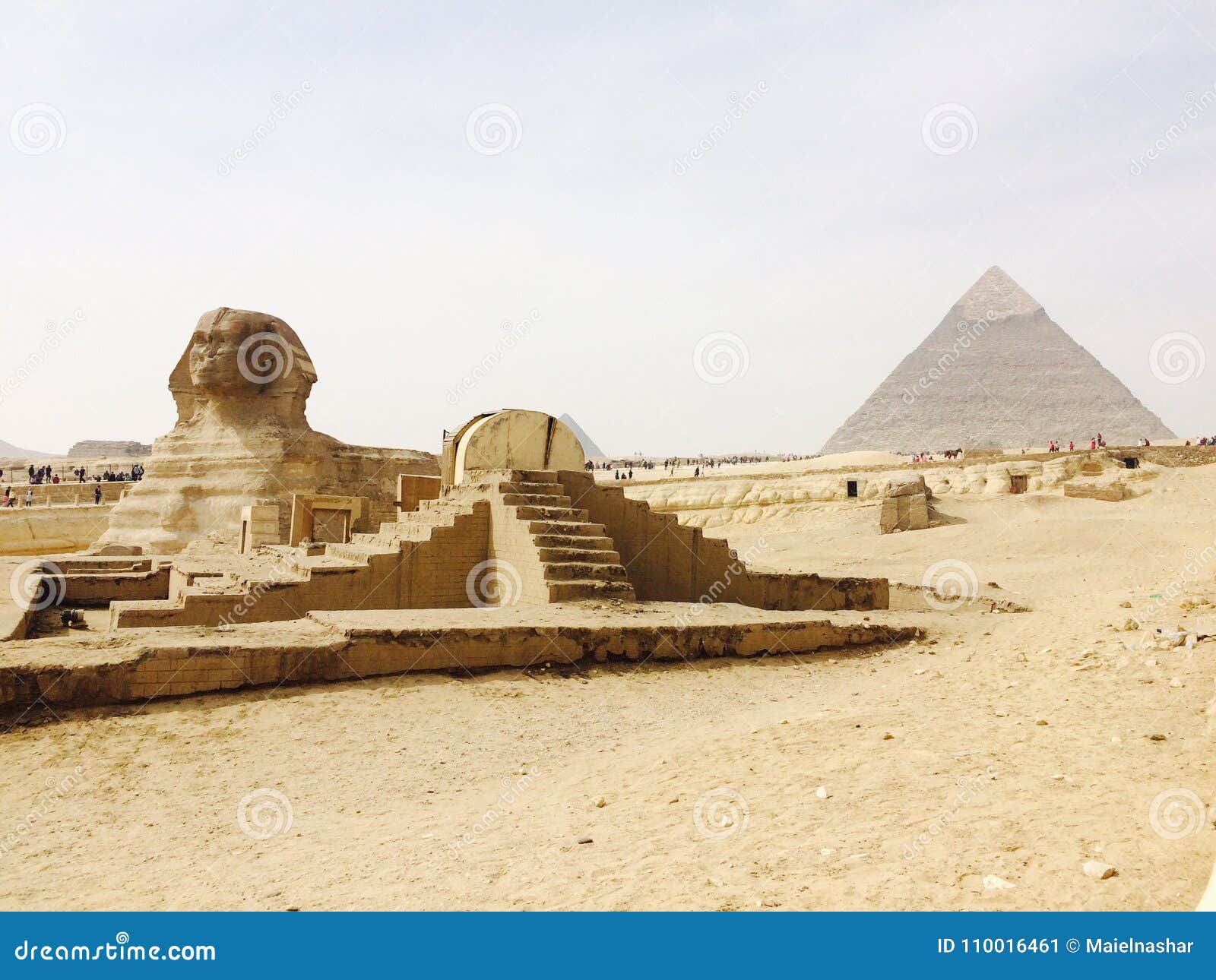 Sphinx and Giza Pyramids, Egypt Stock Image - Image of city, archeology ...