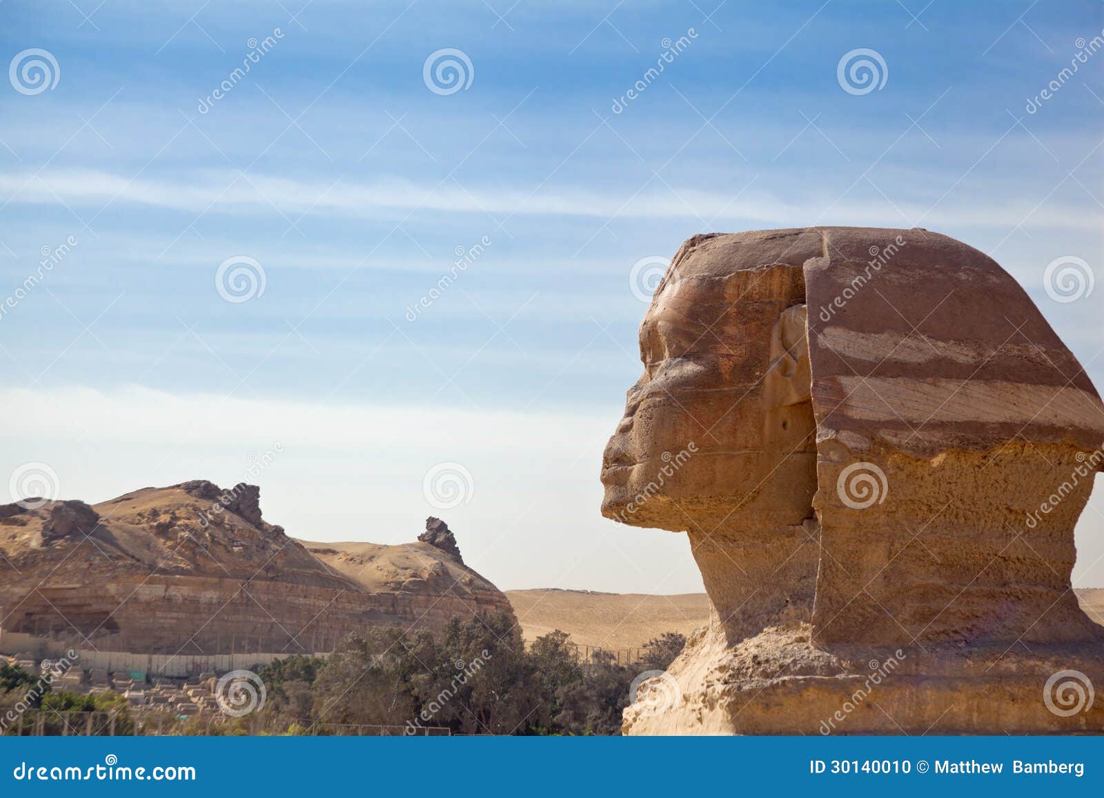 Side View of Sphinx with Rocks Stock Photo - Image of graveyard, death ...