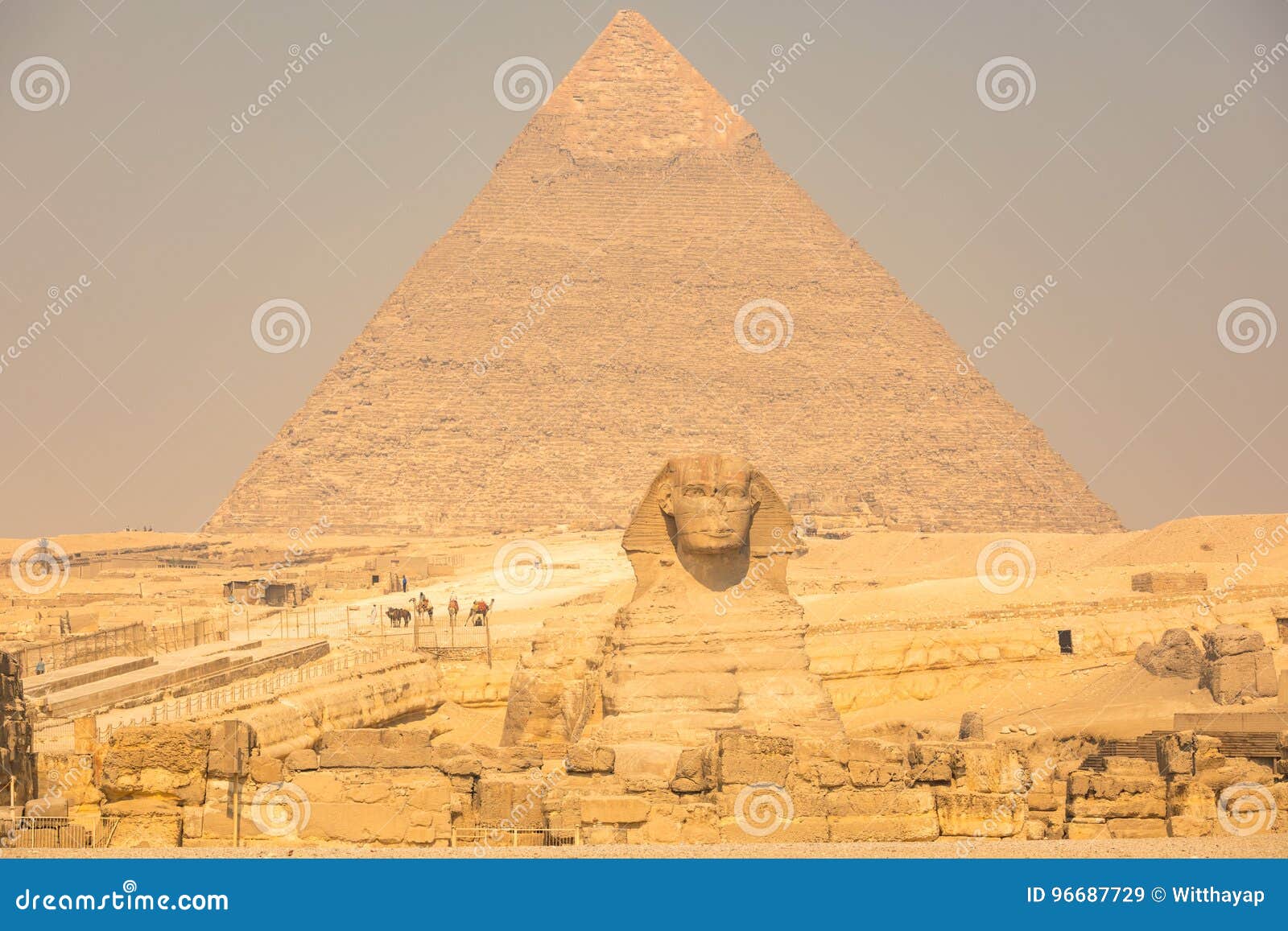 Sphinx And Great Pyramids Royalty-Free Stock Photo | CartoonDealer.com ...