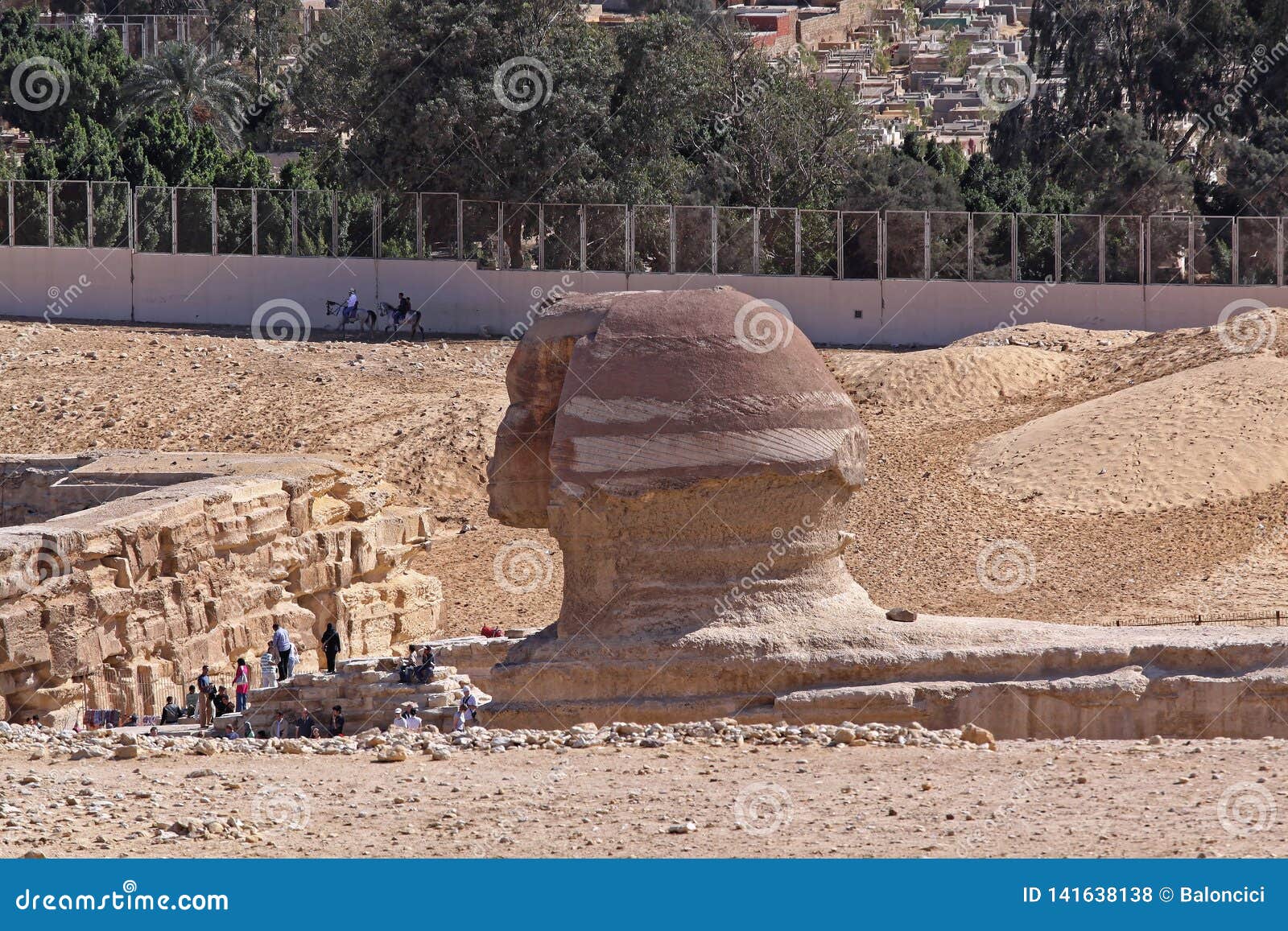 Sphinx Head editorial stock photo. Image of head, landmark - 141638138