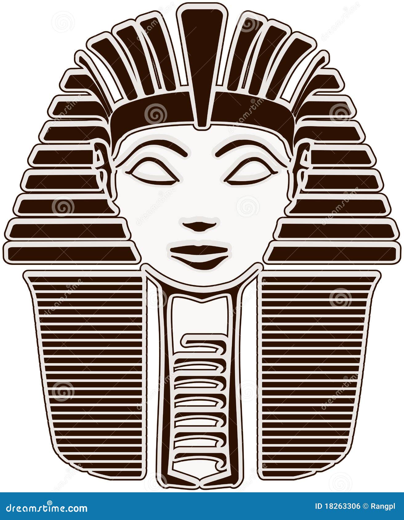 Sphinx Head - Hatshepsut stock illustration. Illustration of history ...
