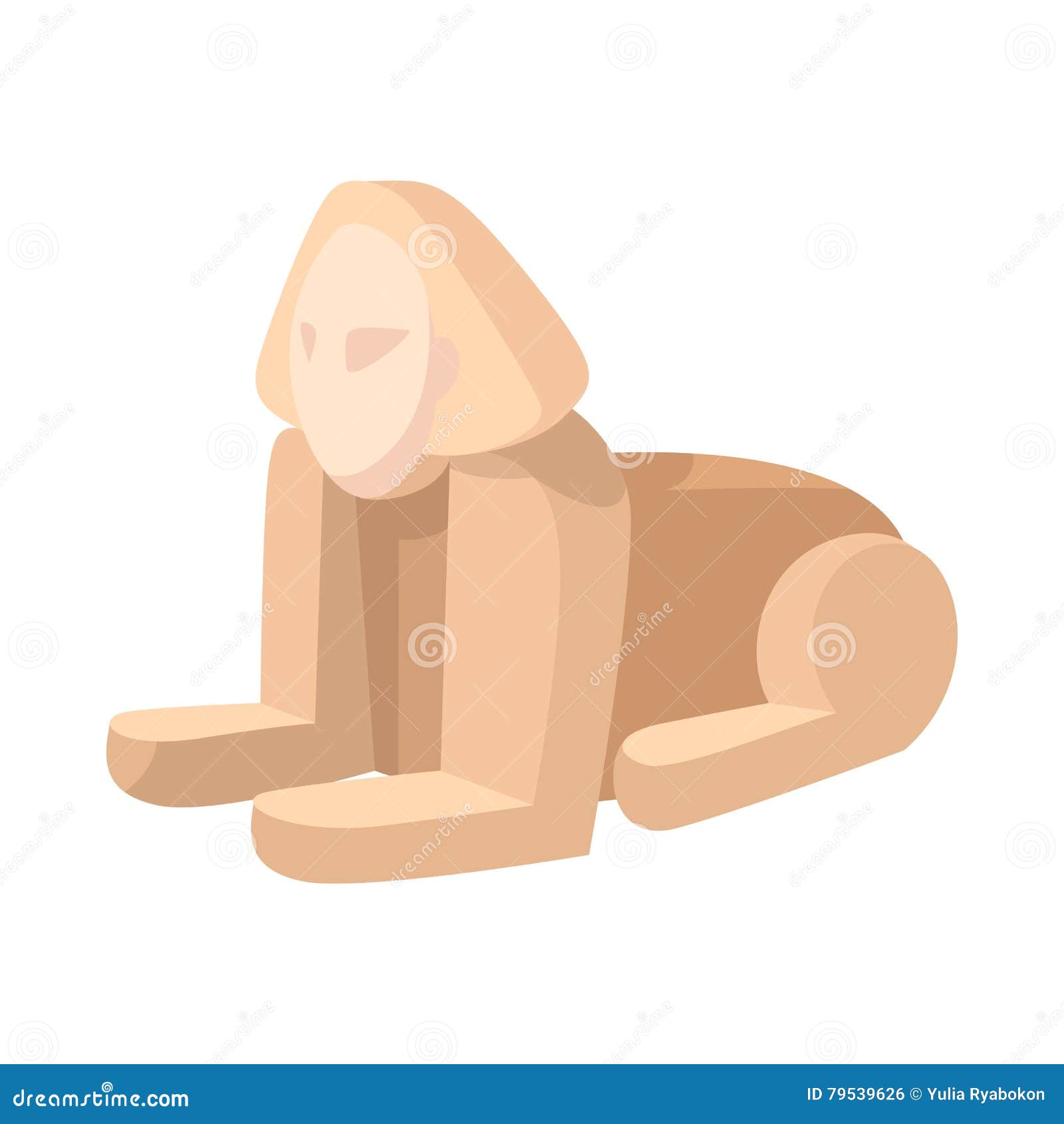 Sphinx icon, cartoon style stock vector. Illustration of cartoon - 79539626