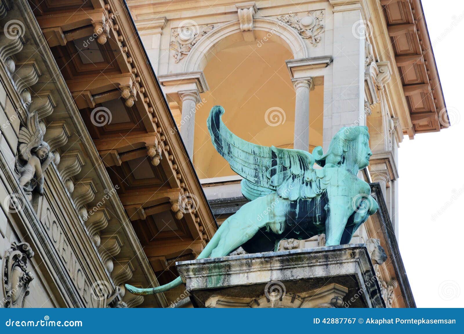 Sphinx at Lausanne University Stock Image - Image of history ...