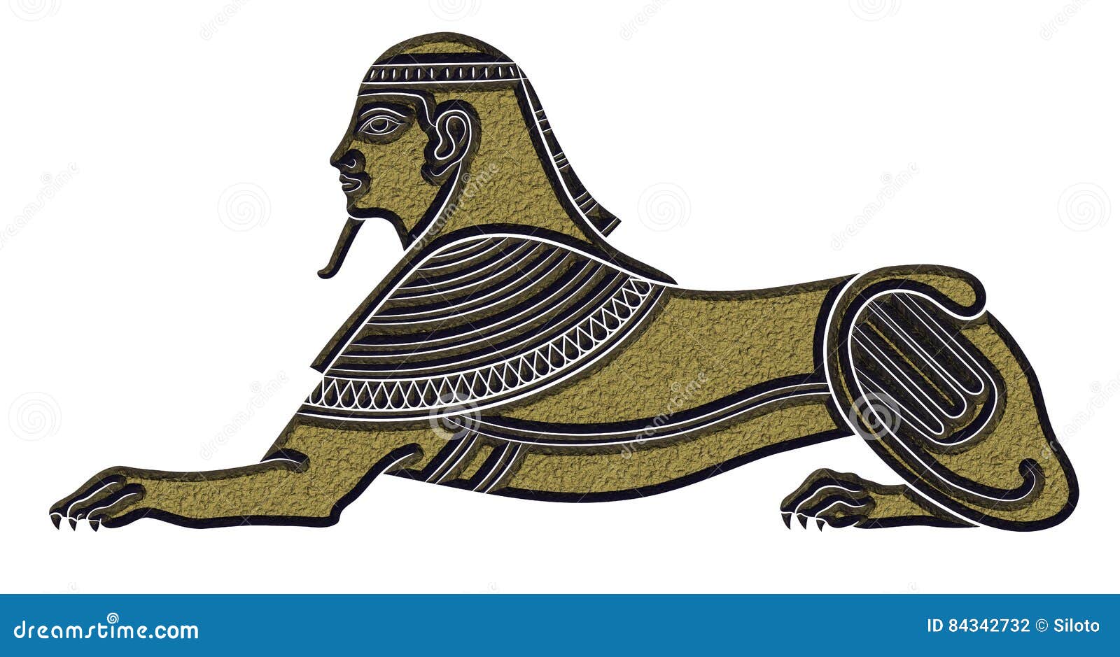 Sphinx - mythical creature stock illustration. Illustration of sign ...
