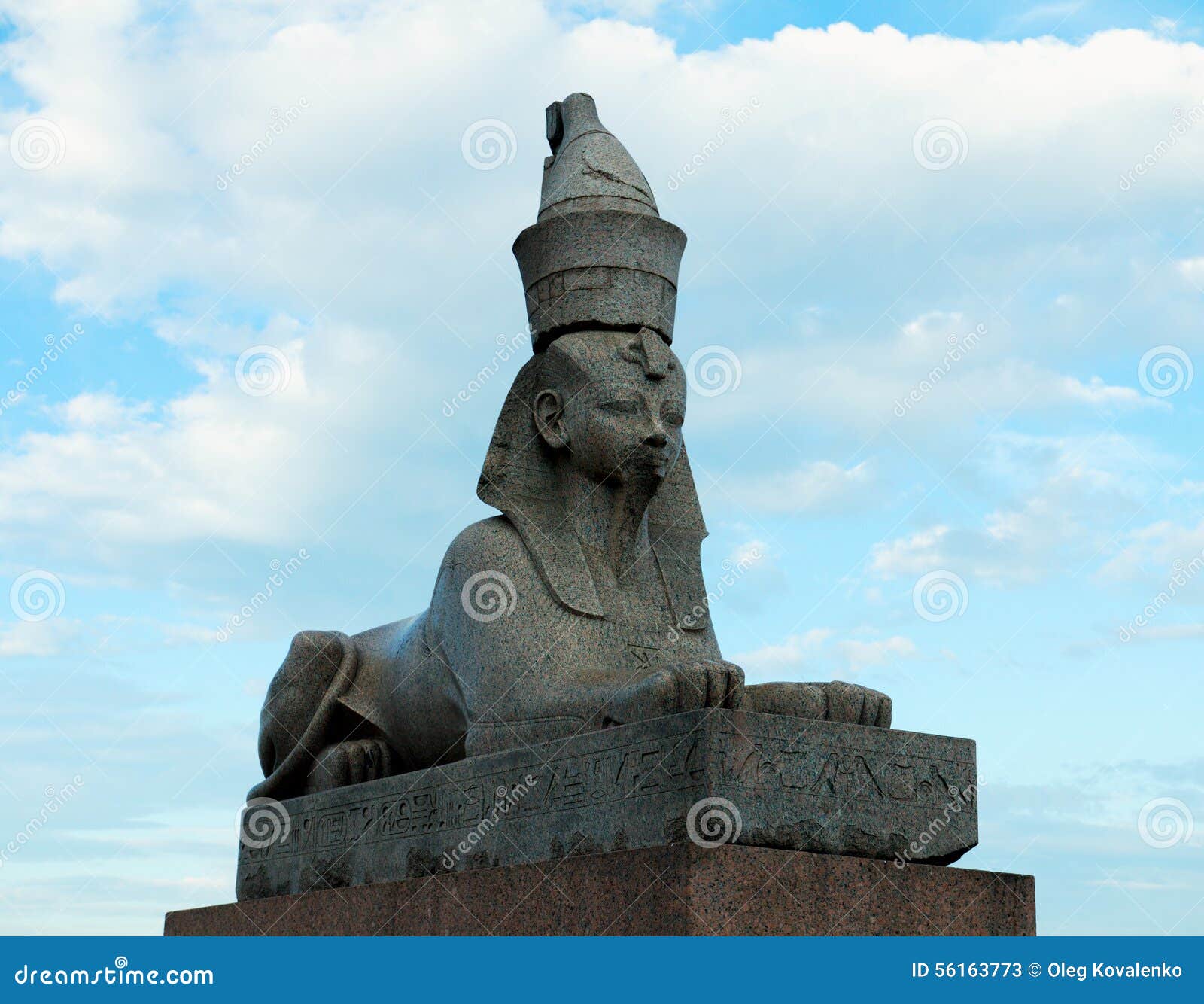 Sphinx stock image. Image of neva, cloud, cityscape, pharaoh - 56163773