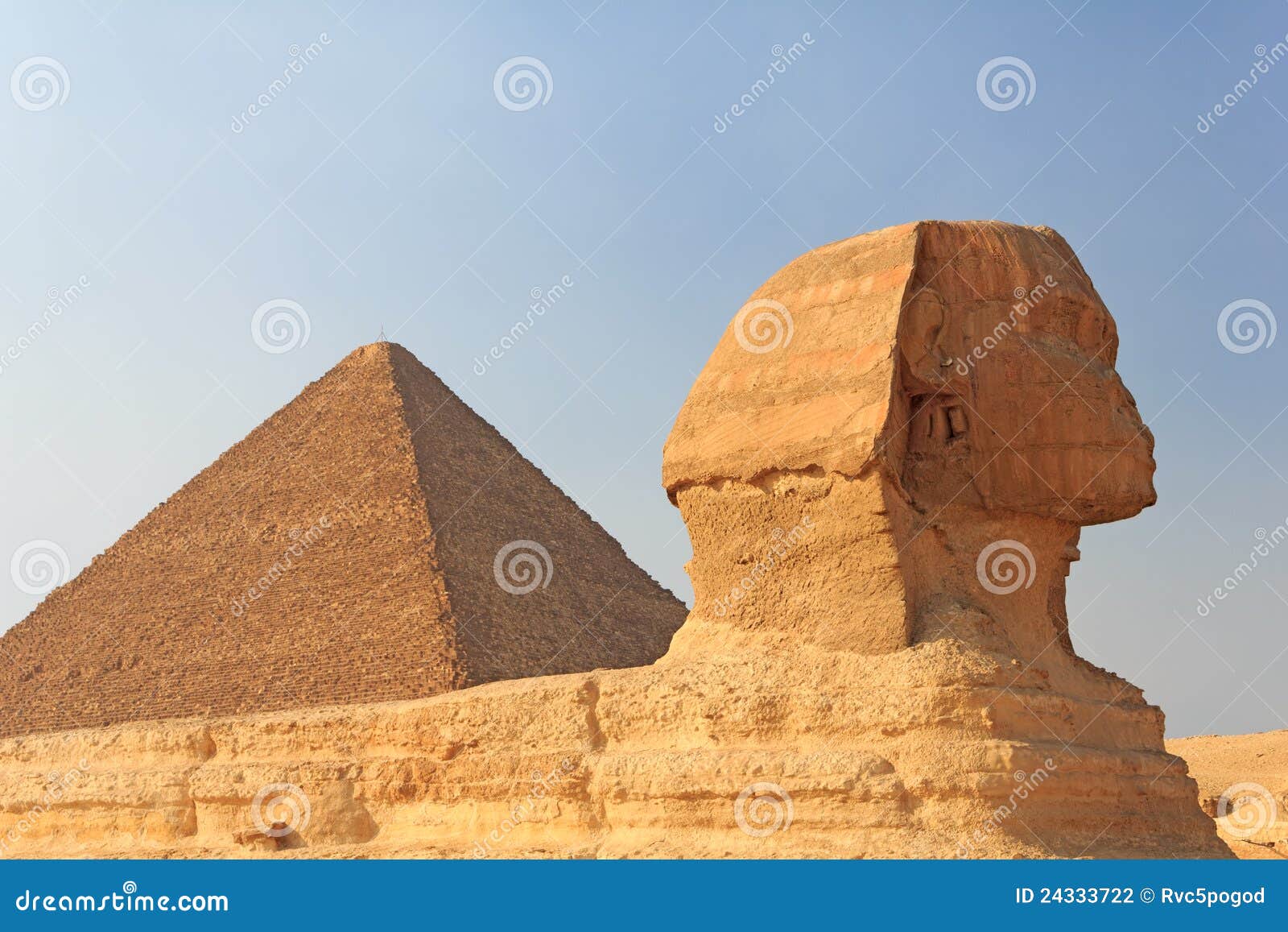 Sphinx And Pyramid Stock Image | CartoonDealer.com #24012937