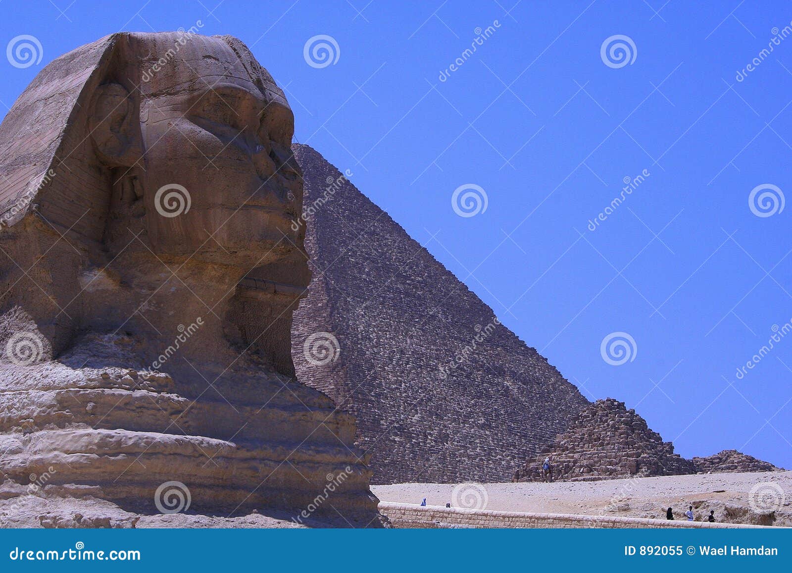 Sphinx & Pyramid of Egypt Stock Image - Image of figure, pharaohs: 892055