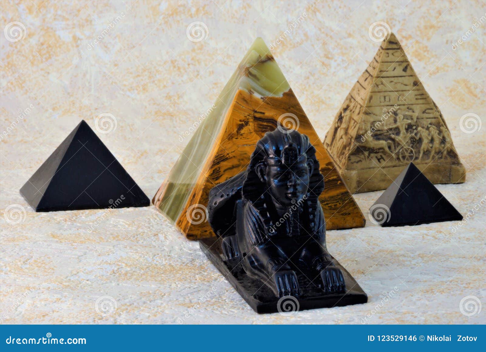 The Sphinx and the Pyramids Stock Photo - Image of sphinx, structure ...