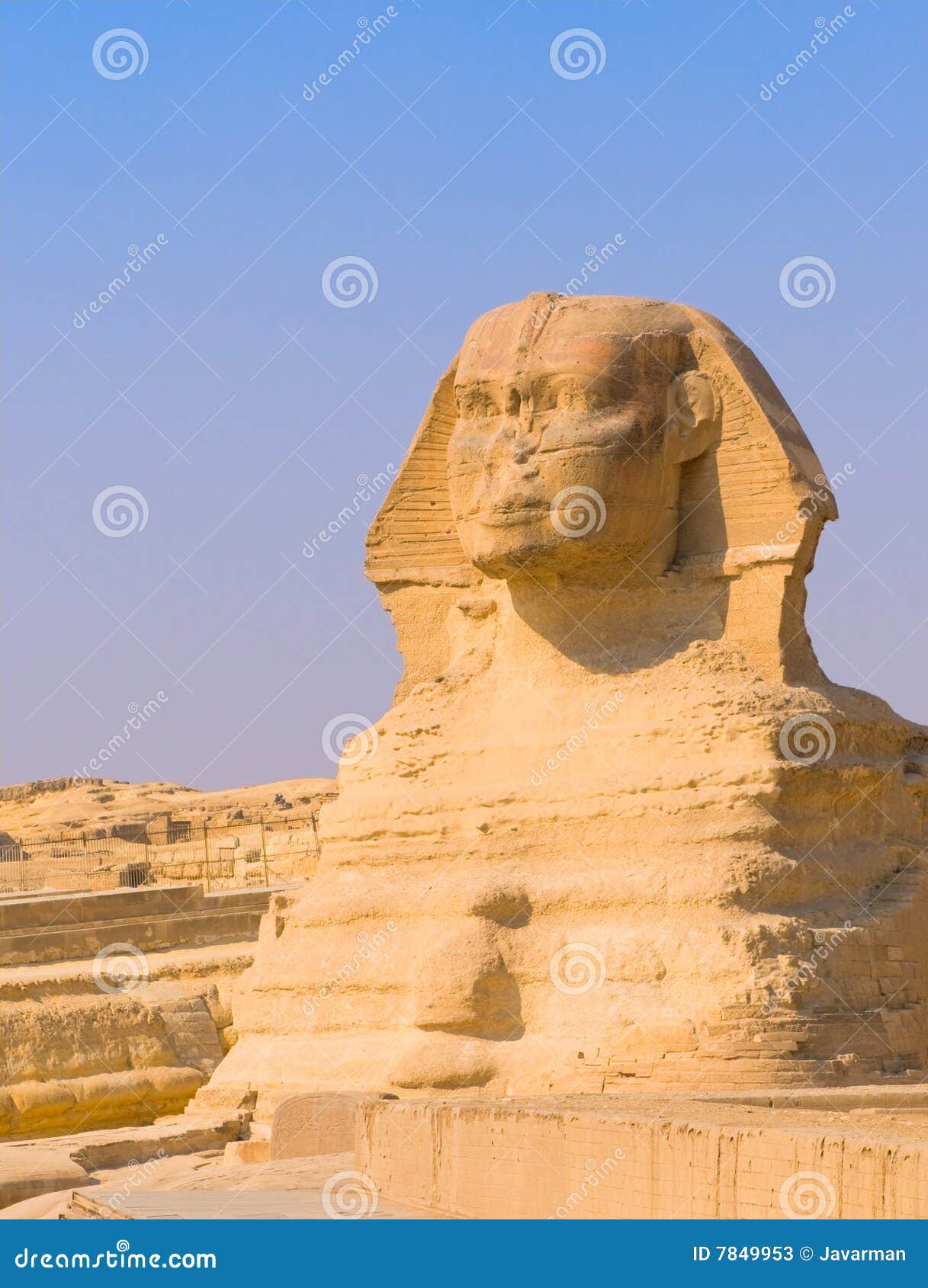 Sphinx and Pyramids at Giza, Cairo Stock Image - Image of cheops ...