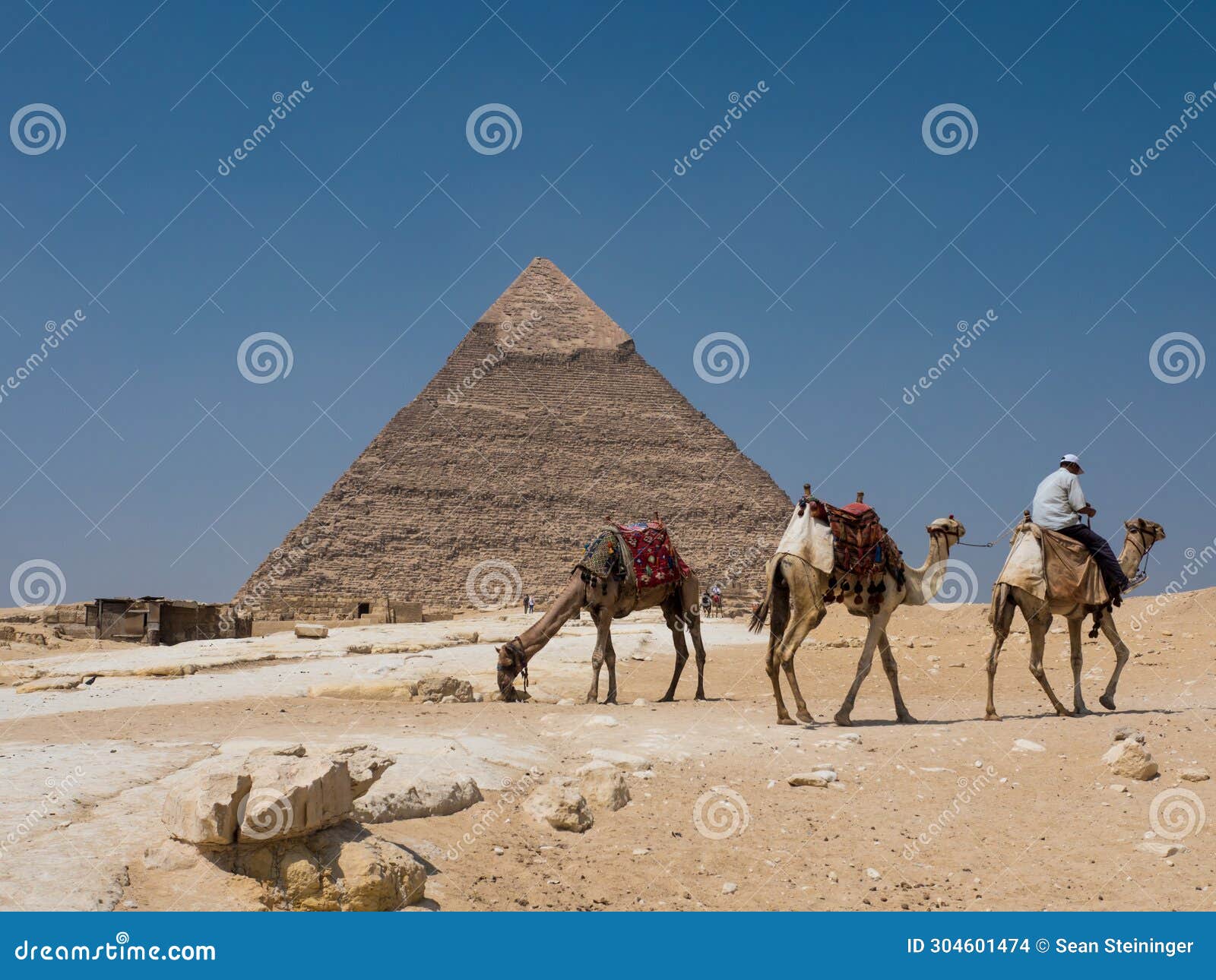 Sphinx and Pyramids of Giza in Cairo Egypt Editorial Stock Image ...