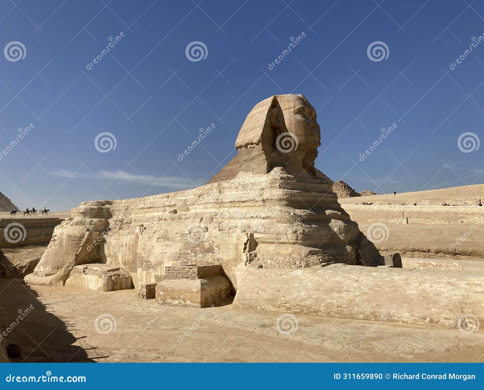 The Sphinx, Pyramids of Giza, Cairo, Egypt Stock Photo - Image of ...