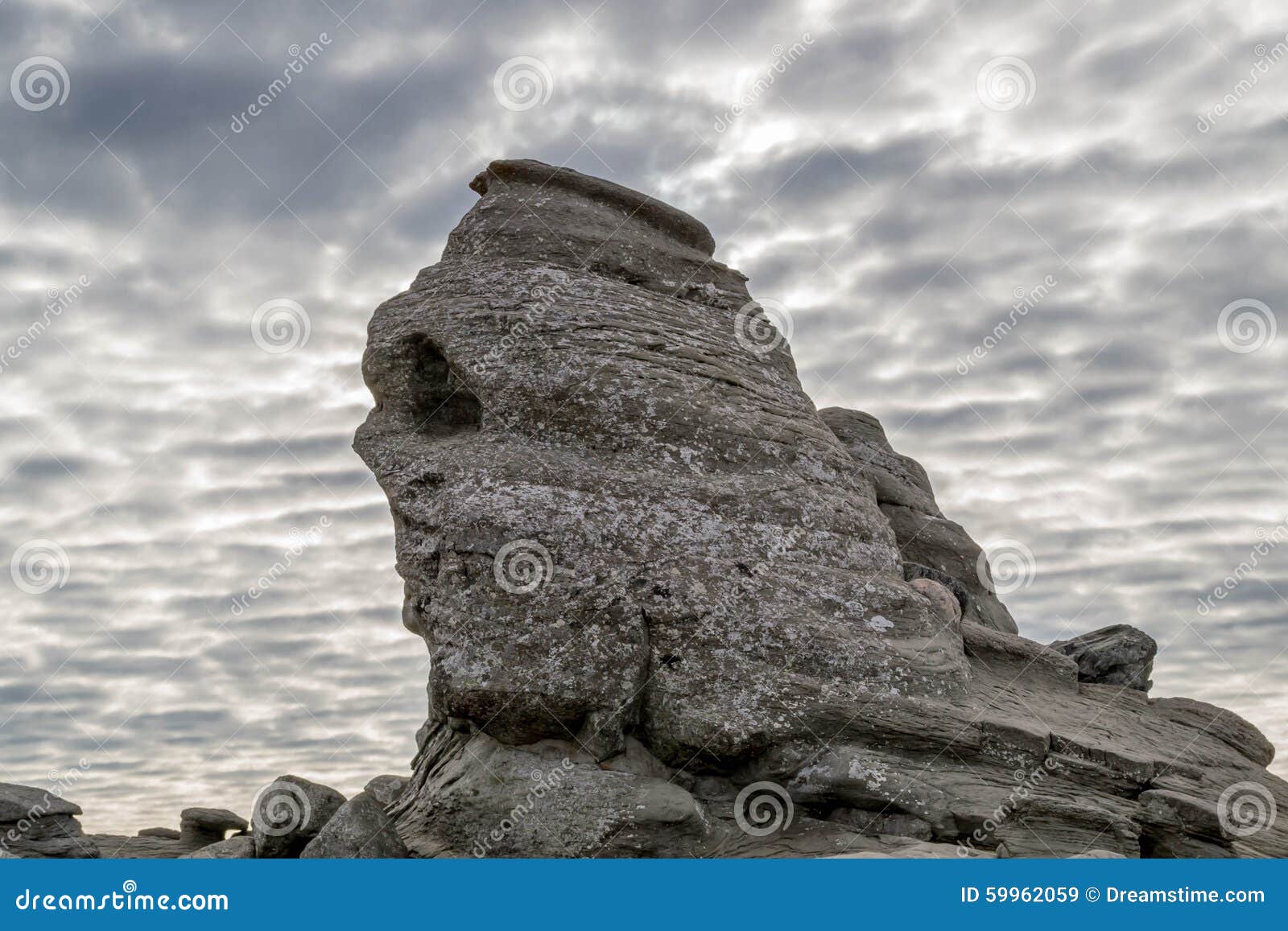 The Sphinx Natural Rock Formation Romania Stock Image - Image of ...