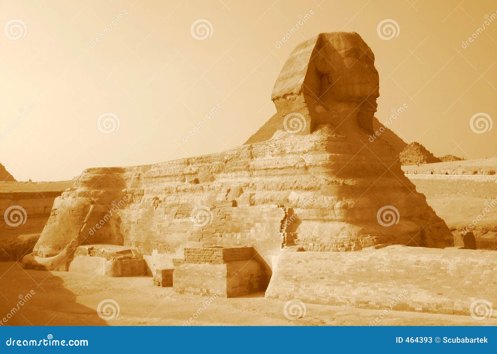 Sphinx in sepia stock image. Image of pharao, cairo, ancient - 464393