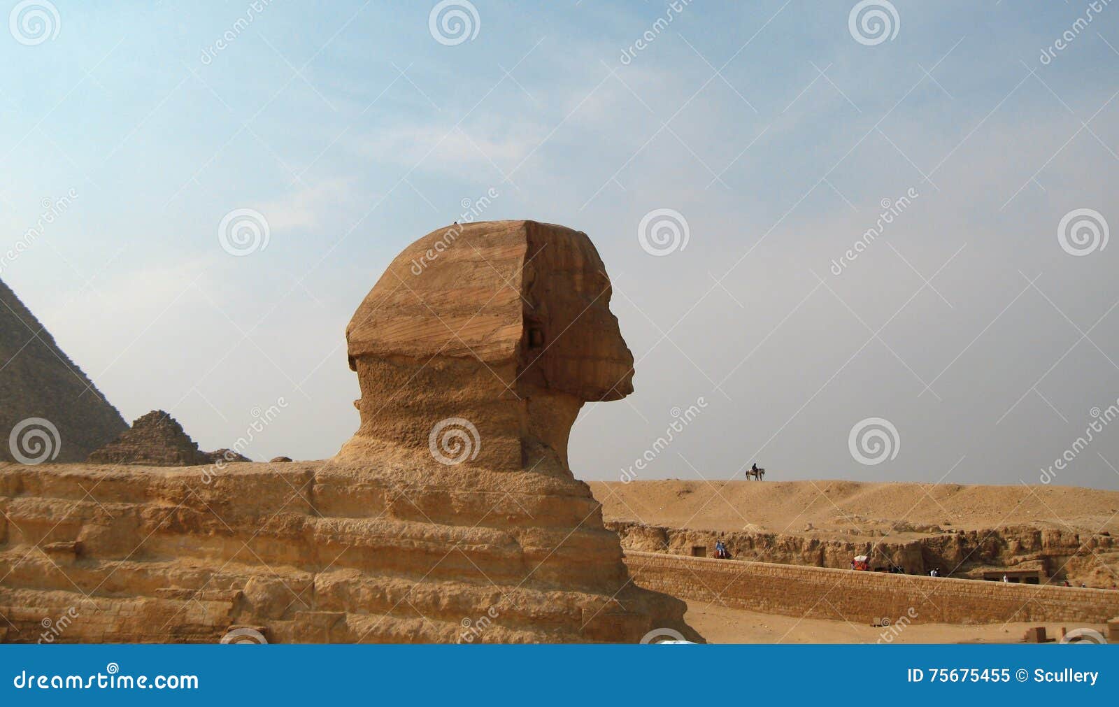 Sphinx Statue in Giza Egypt. Ancient Architecture Stock Image - Image ...