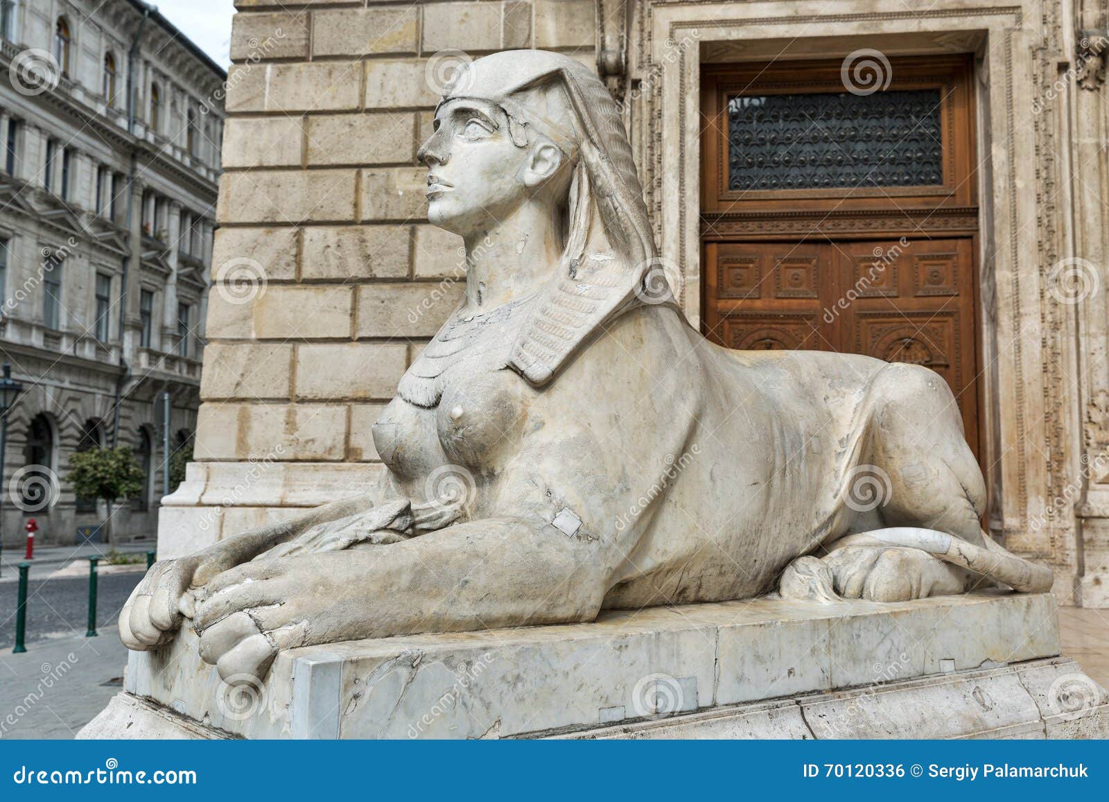 Sphinx Statue at Opera House in Budapest, Hungary Stock Photo - Image ...