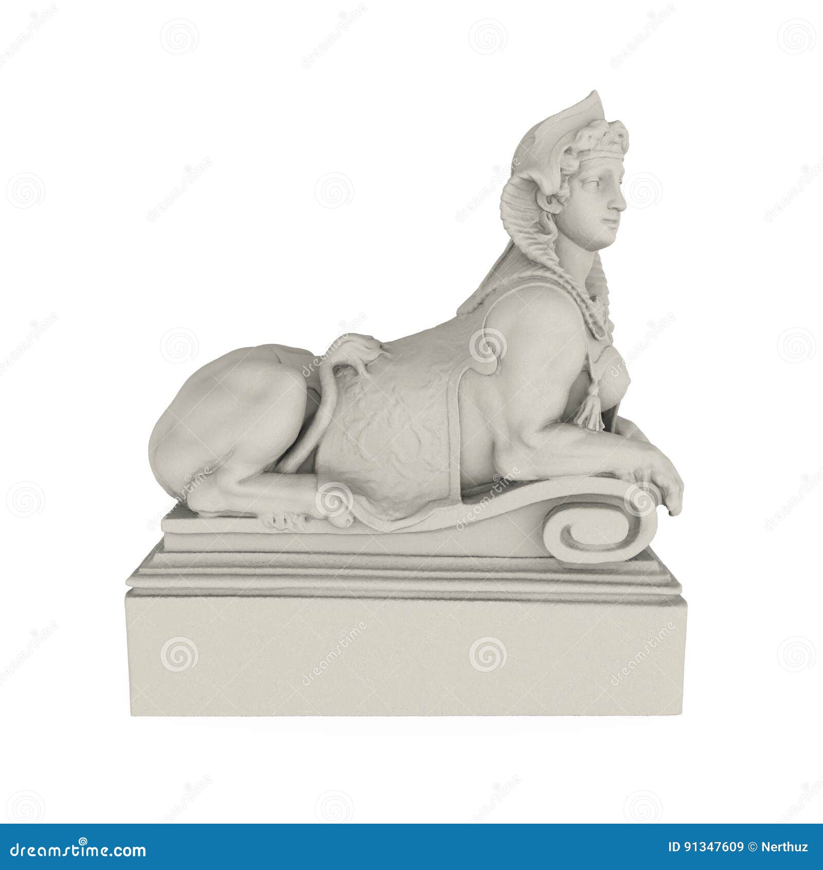 Sphinx Statue stock illustration. Illustration of european - 91347609