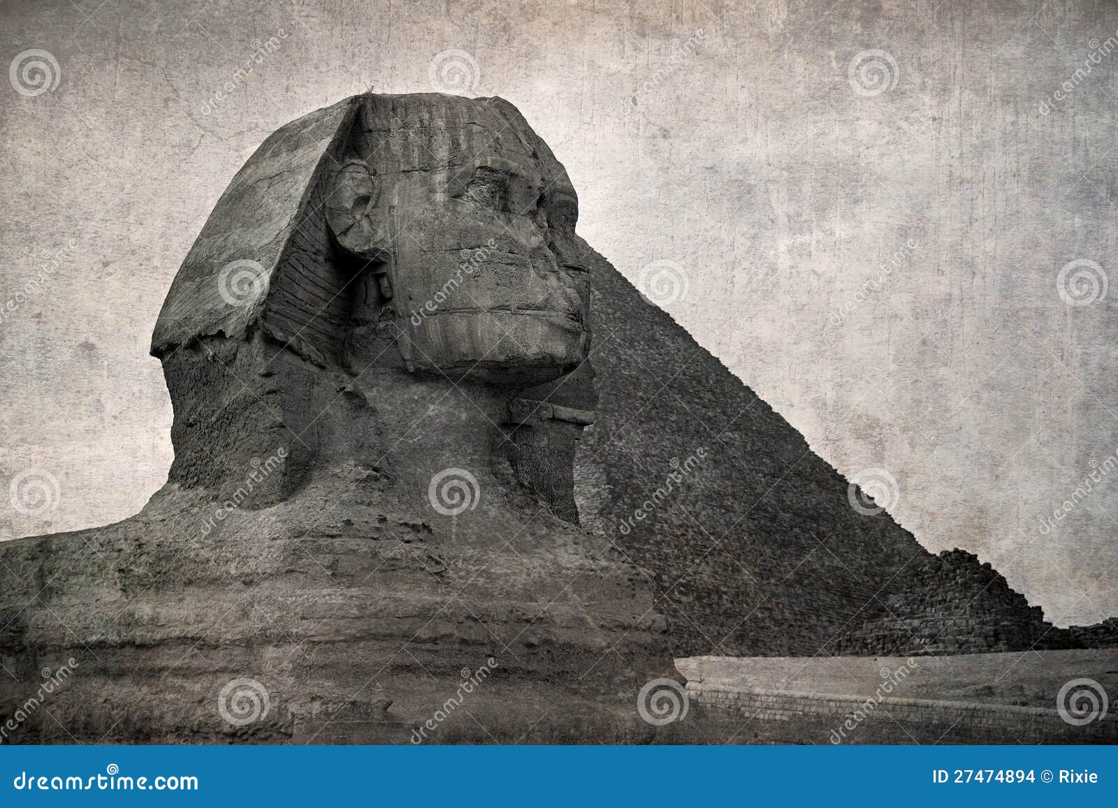 Sphinx vintage photo stock photo. Image of history, civilization - 27474894