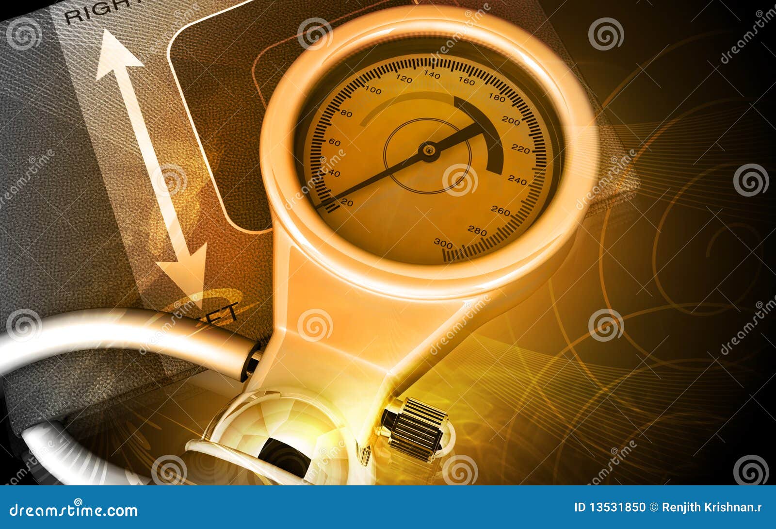 Sphygmomanometer stock illustration. Illustration of yellow - 13531850