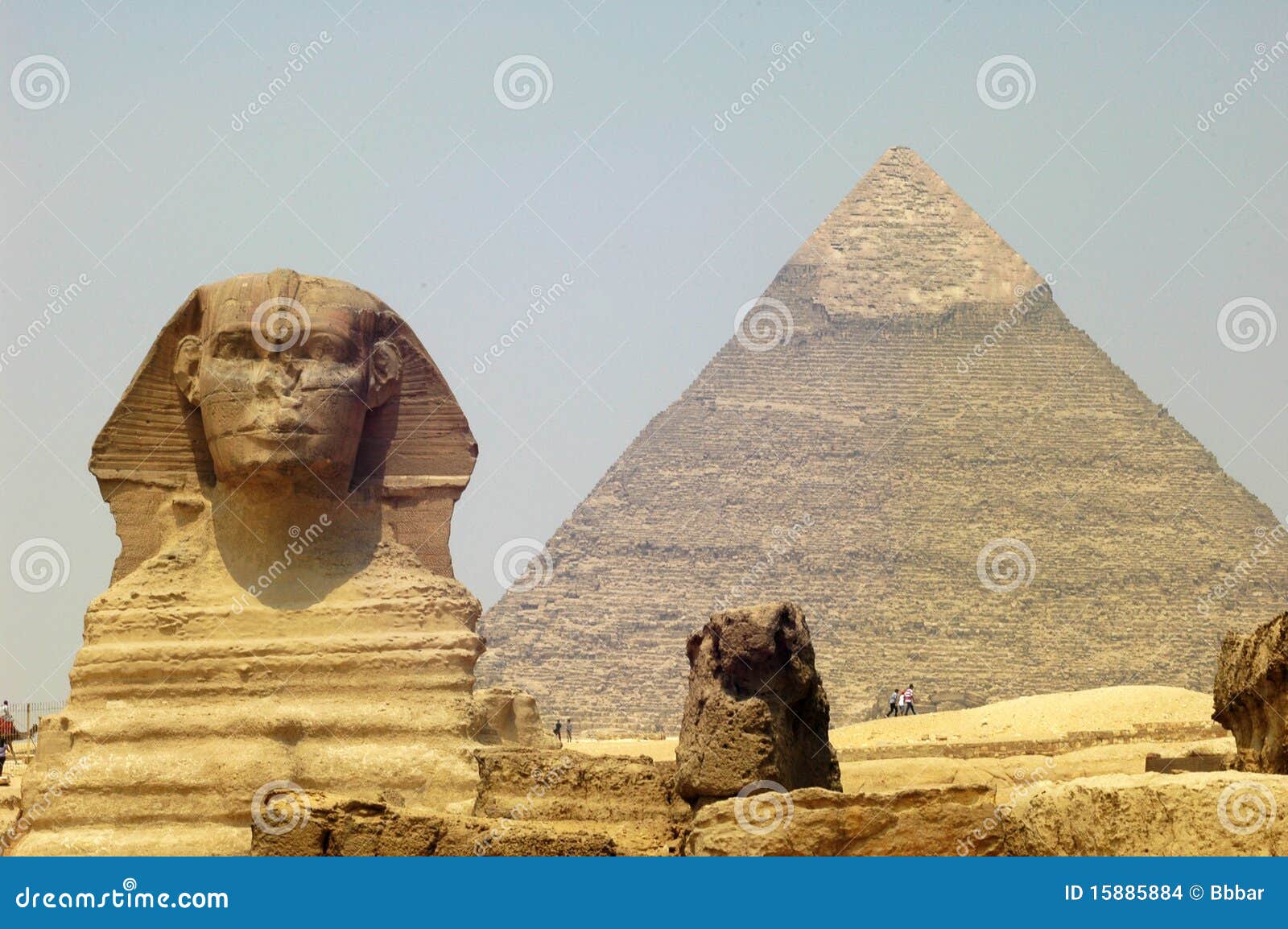 The Sphynx And Pyramid Royalty-Free Stock Image | CartoonDealer.com ...