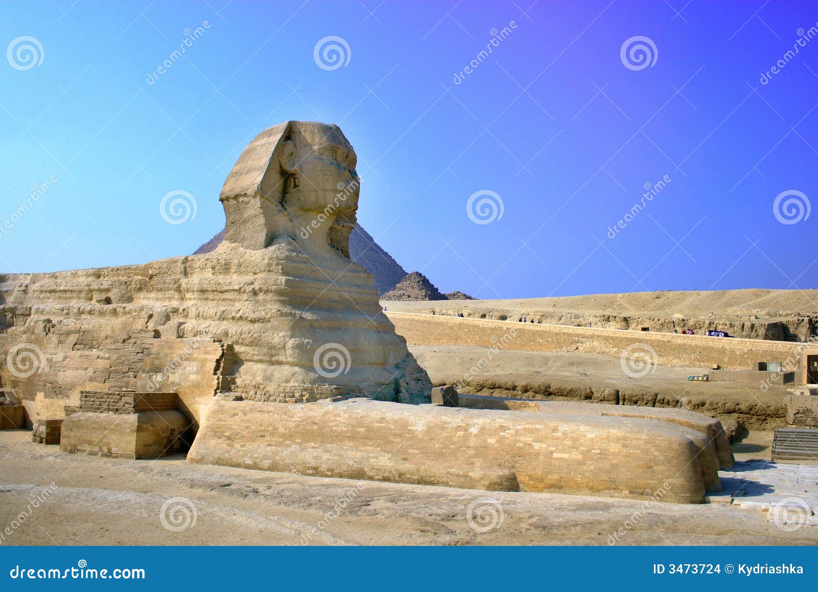 Sphynx, pyramids in Egypt stock photo. Image of history - 3473724