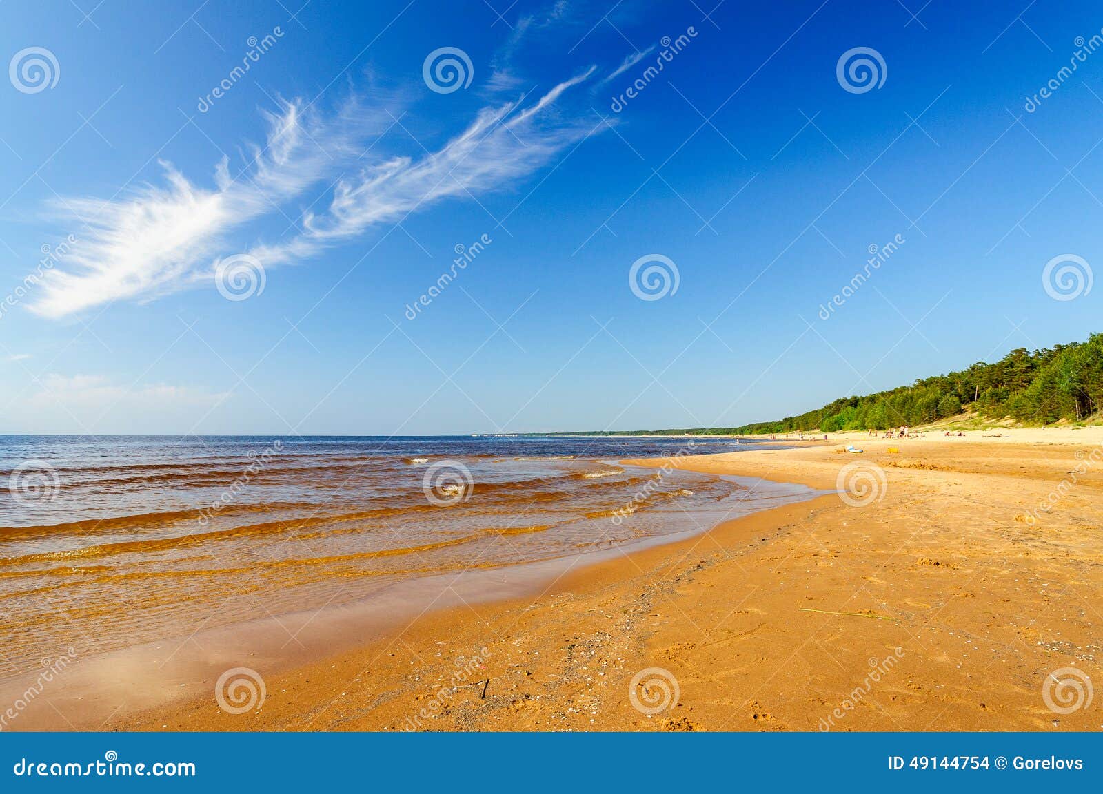 Spiaggia Del Mar Baltico in Saulkrasti Fotografia Stock - Immagine di ...