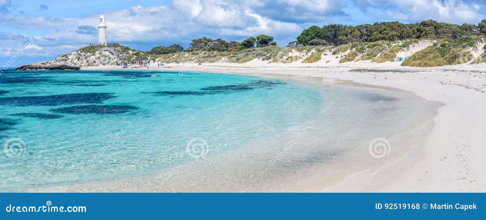 Spiaggia Dell'isola Di Rottnest Fotografia Stock - Immagine di bello ...
