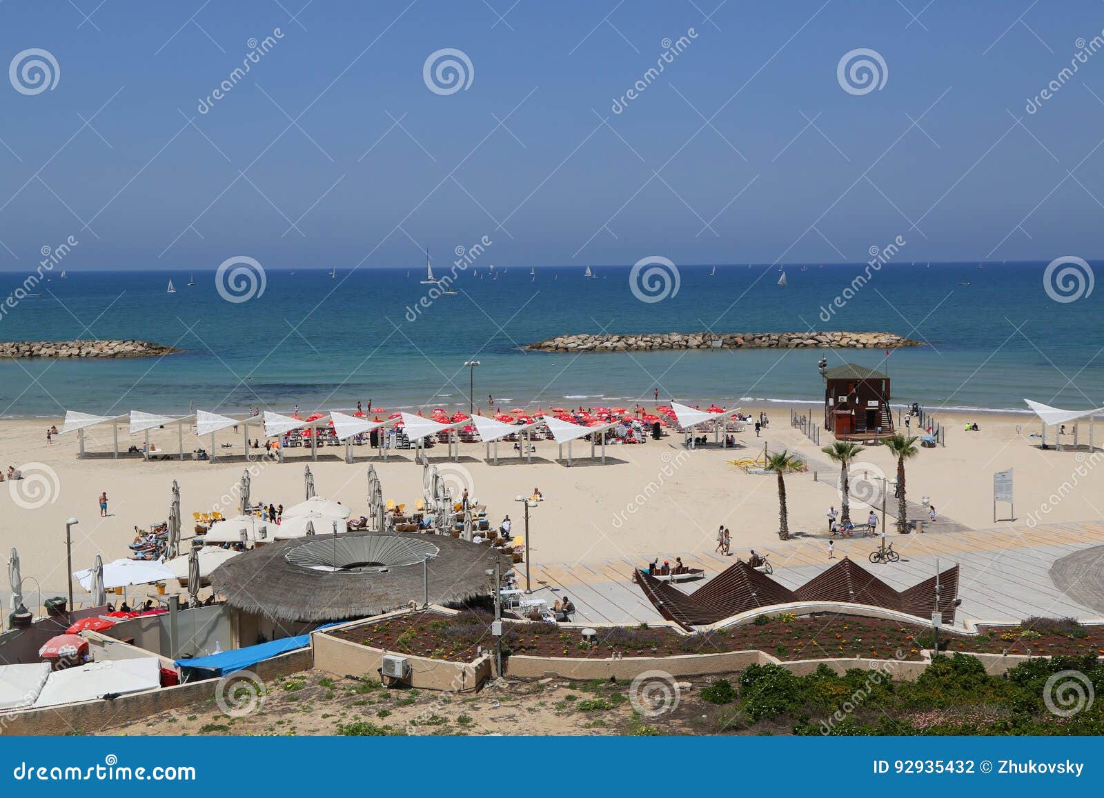 Spiaggia Di Acadia a Herzliya, Israele Fotografia Editoriale - Immagine ...