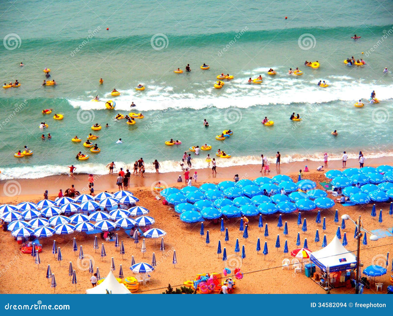Spiaggia Di Haeundae, Busan, Corea Del Sud Immagine Stock Editoriale ...
