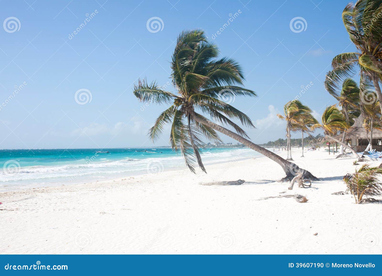 Spiaggia di Tulum, Messico fotografia stock. Immagine di tropicale ...