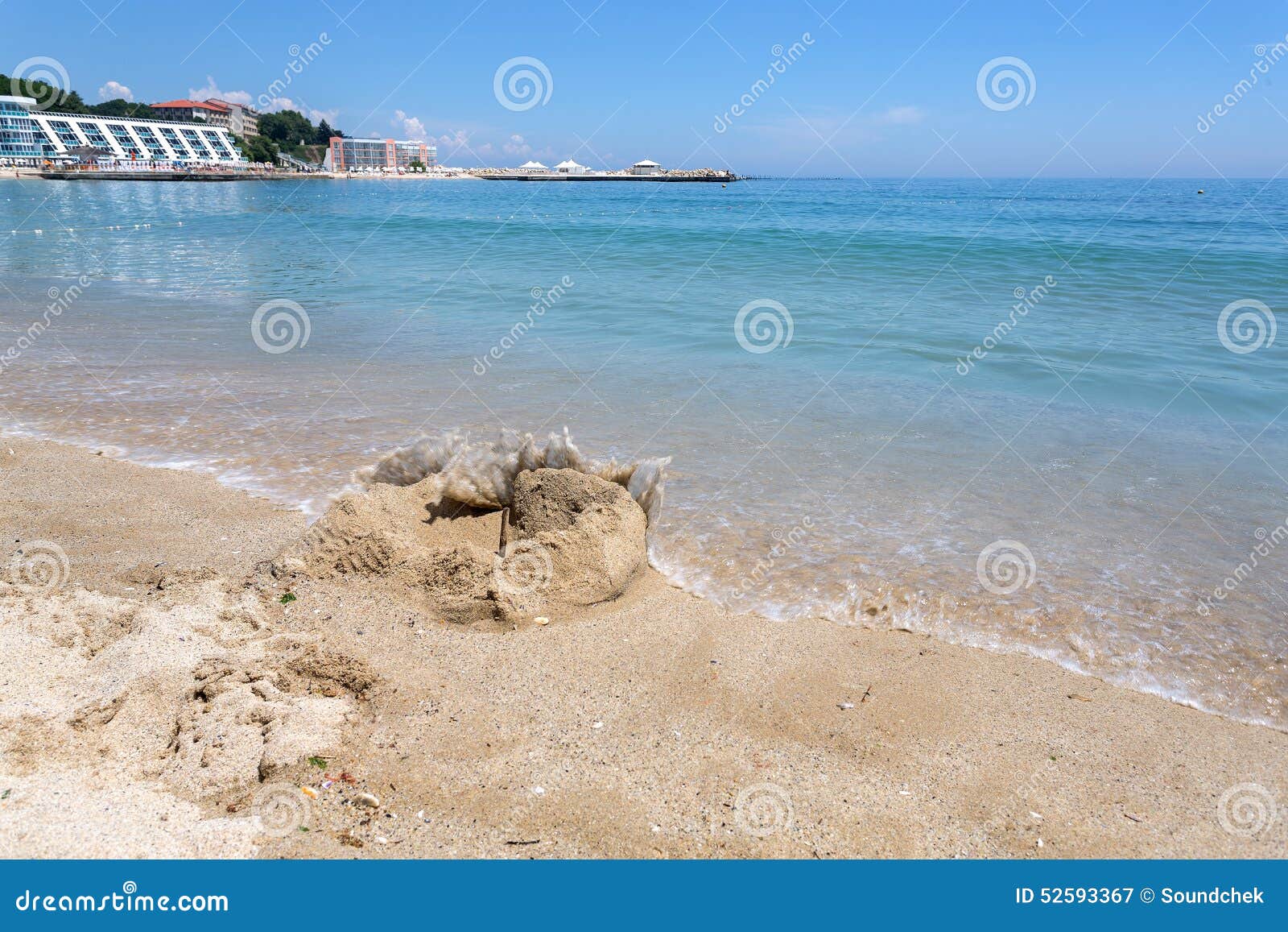 Spiaggia Di Varna Su Mar Nero Immagine Stock - Immagine di spiaggia ...