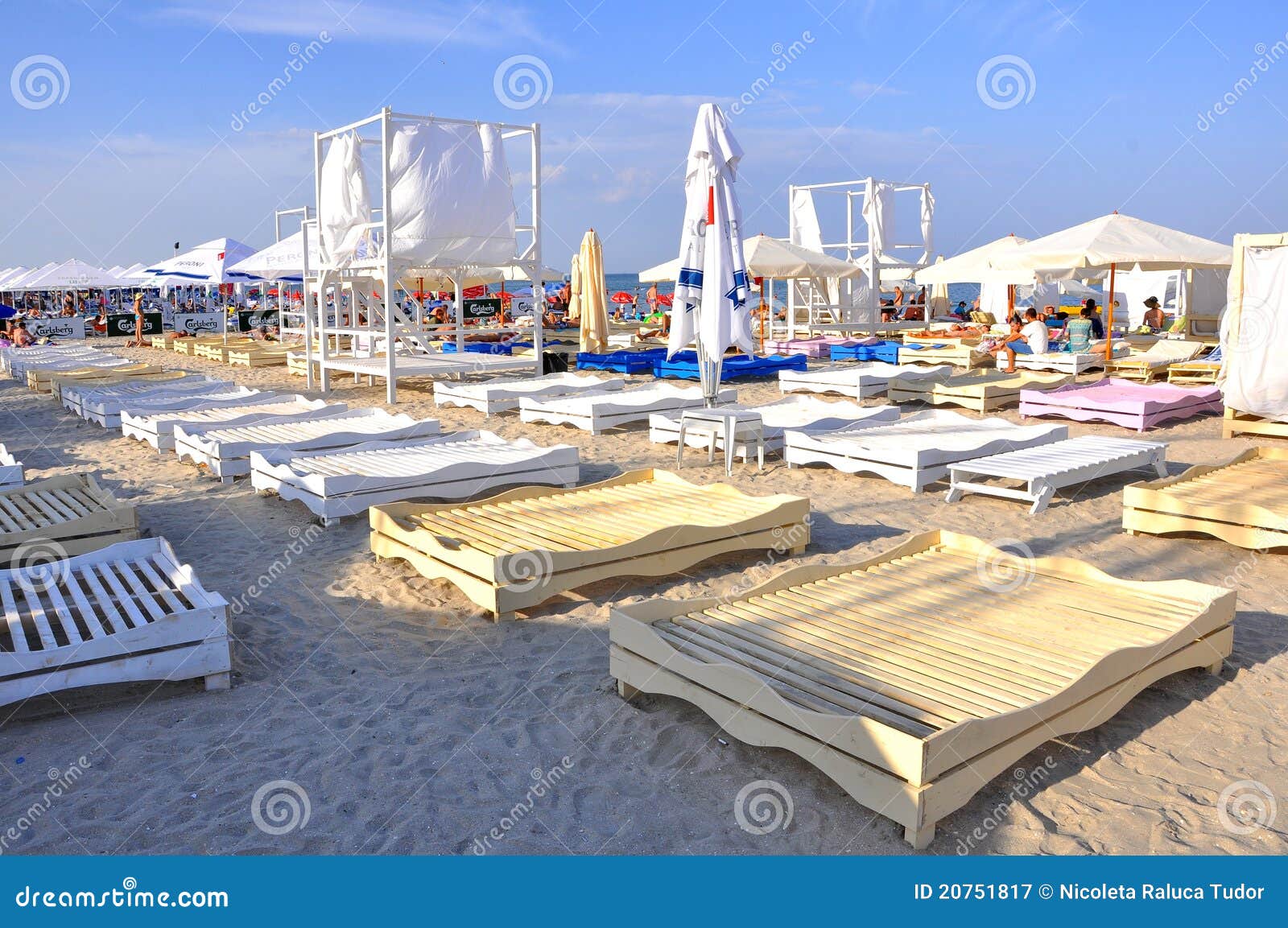 Spiaggia in Romania fotografia editoriale. Immagine di ragazza - 20751817